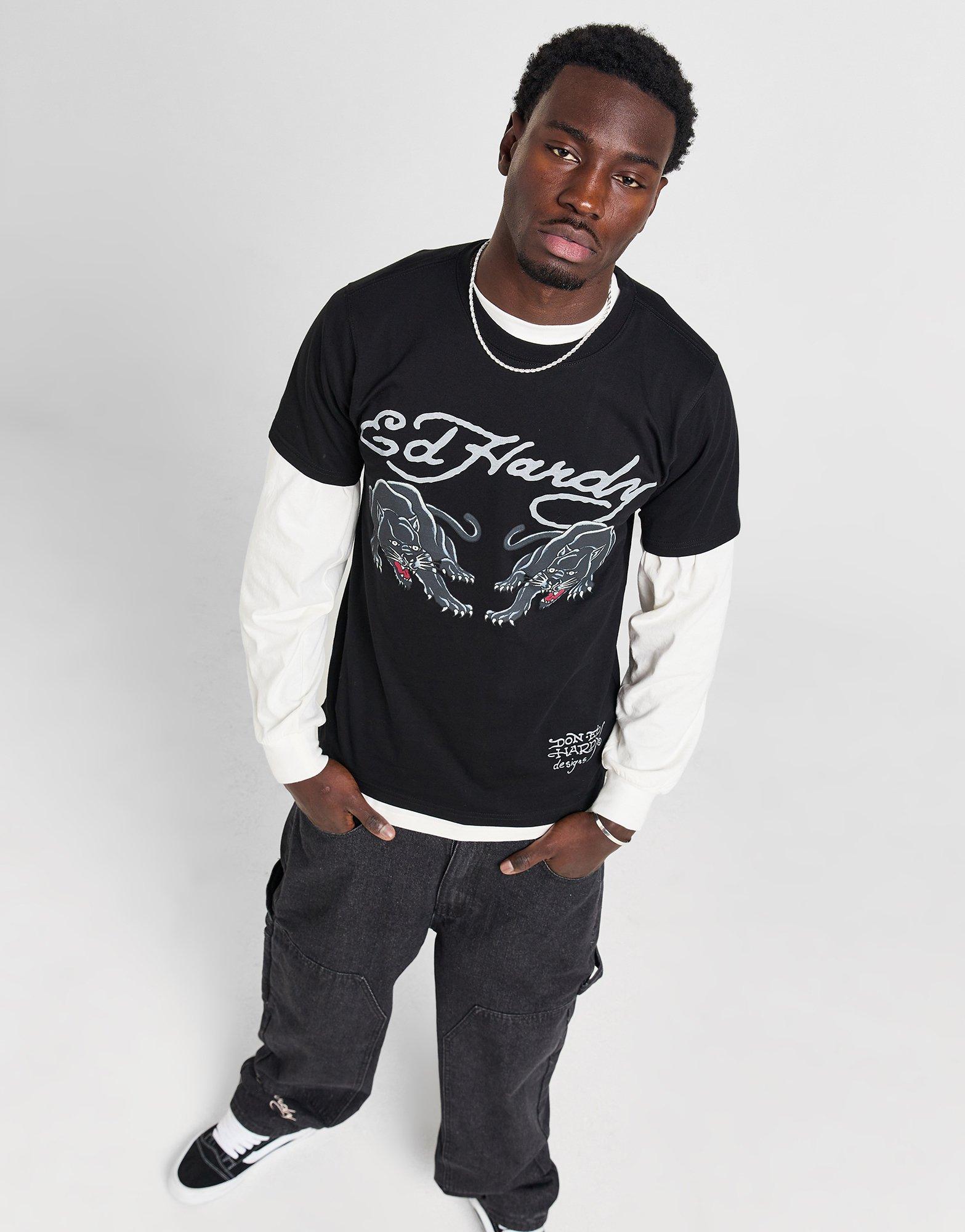 Camisa De Ed Hardy Las Mejores Ofertas En Camisas Para Hombres Marrón