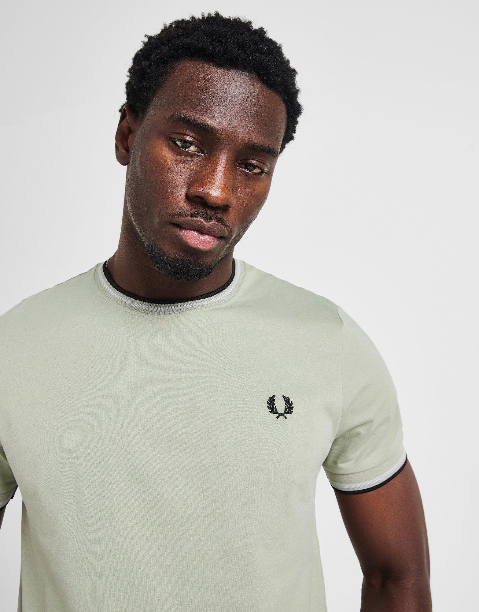 Green Fred Perry Twin Tipped T-Shirt - JD Sports Ireland