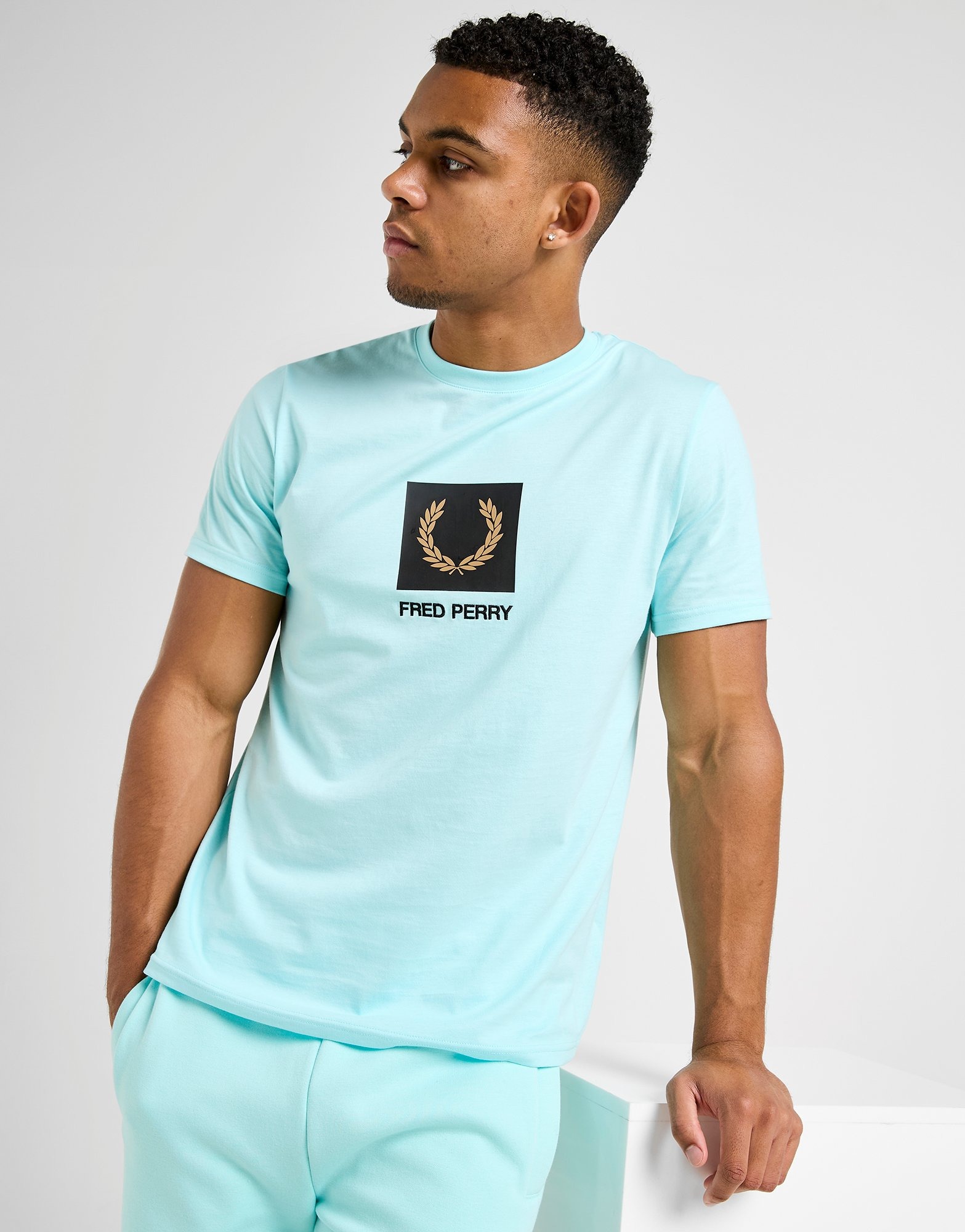 Fred Perry Stack T-Shirt Blau - JD Sports Österreich