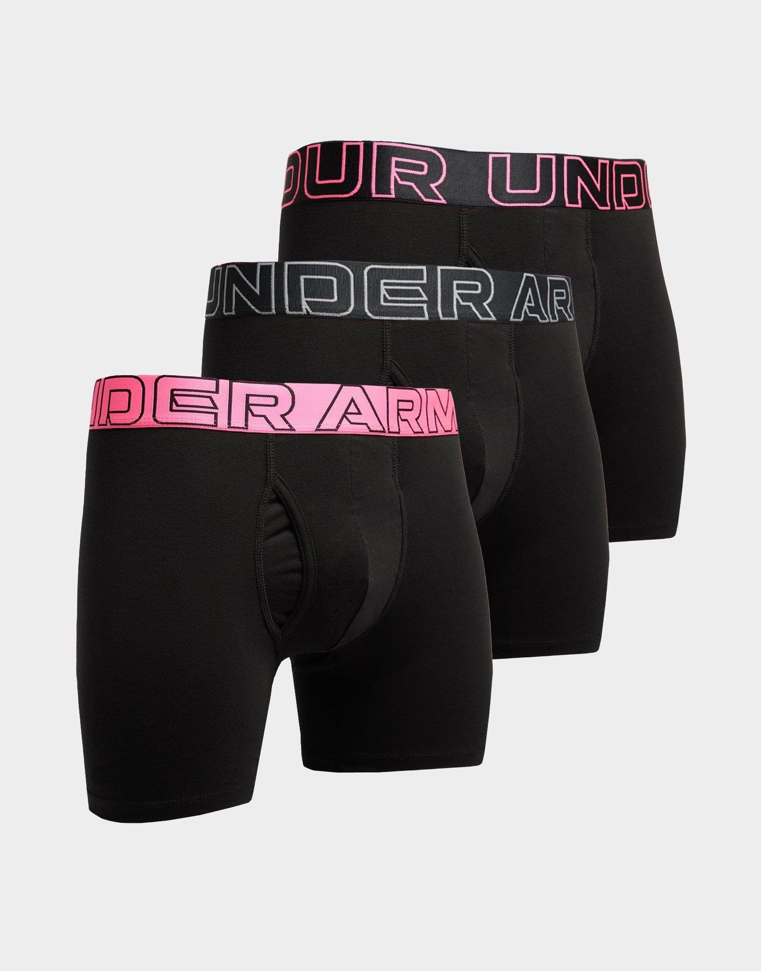 Black Under Armour 3 Pack Boxers Jd Sports