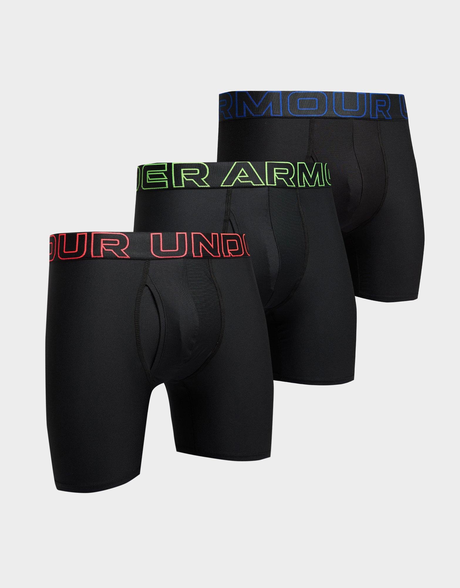 Black Under Armour 3-Pack Boxers - JD Sports NZ