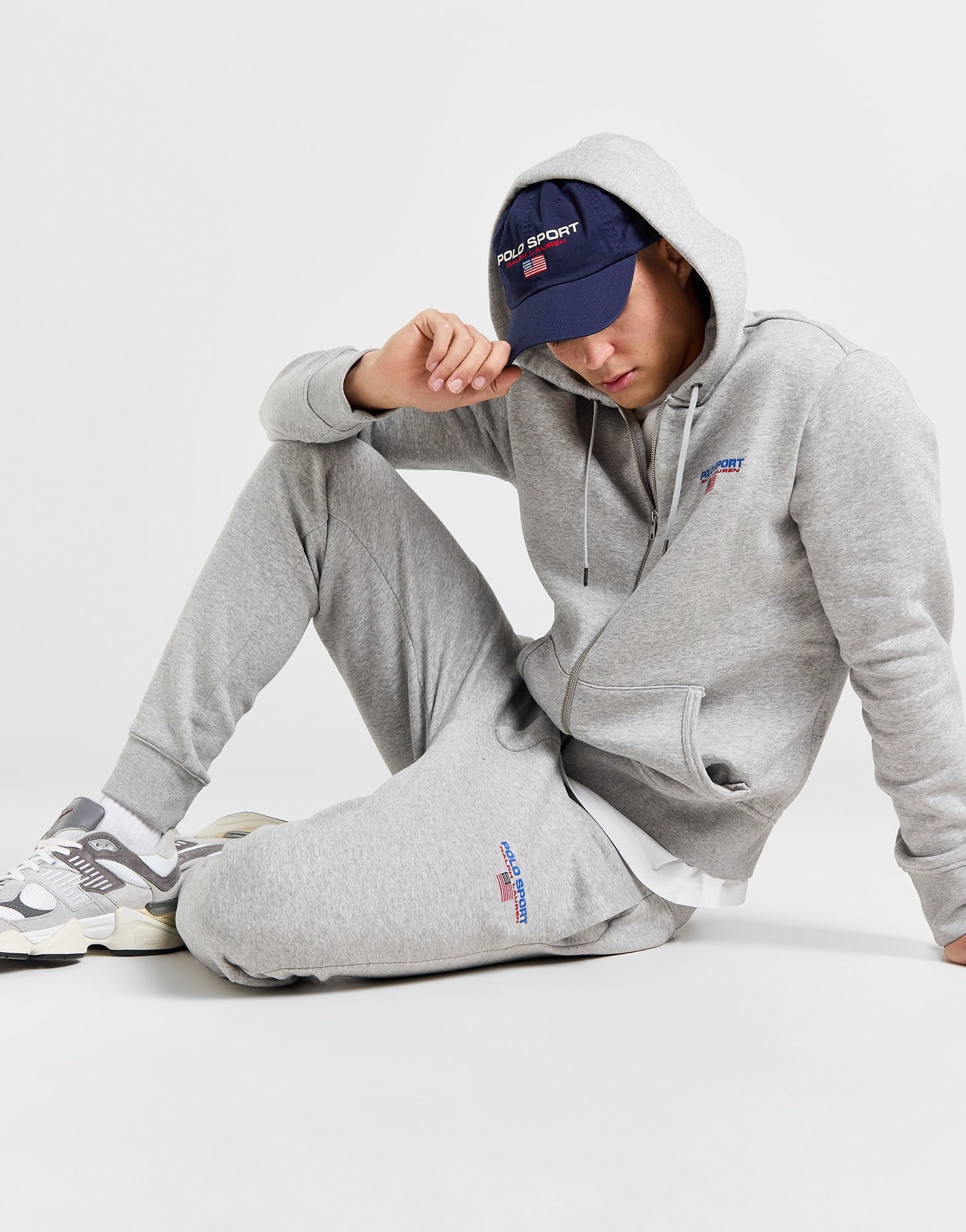 Grey Polo Sport Small Logo Joggers Jd Sports Global
