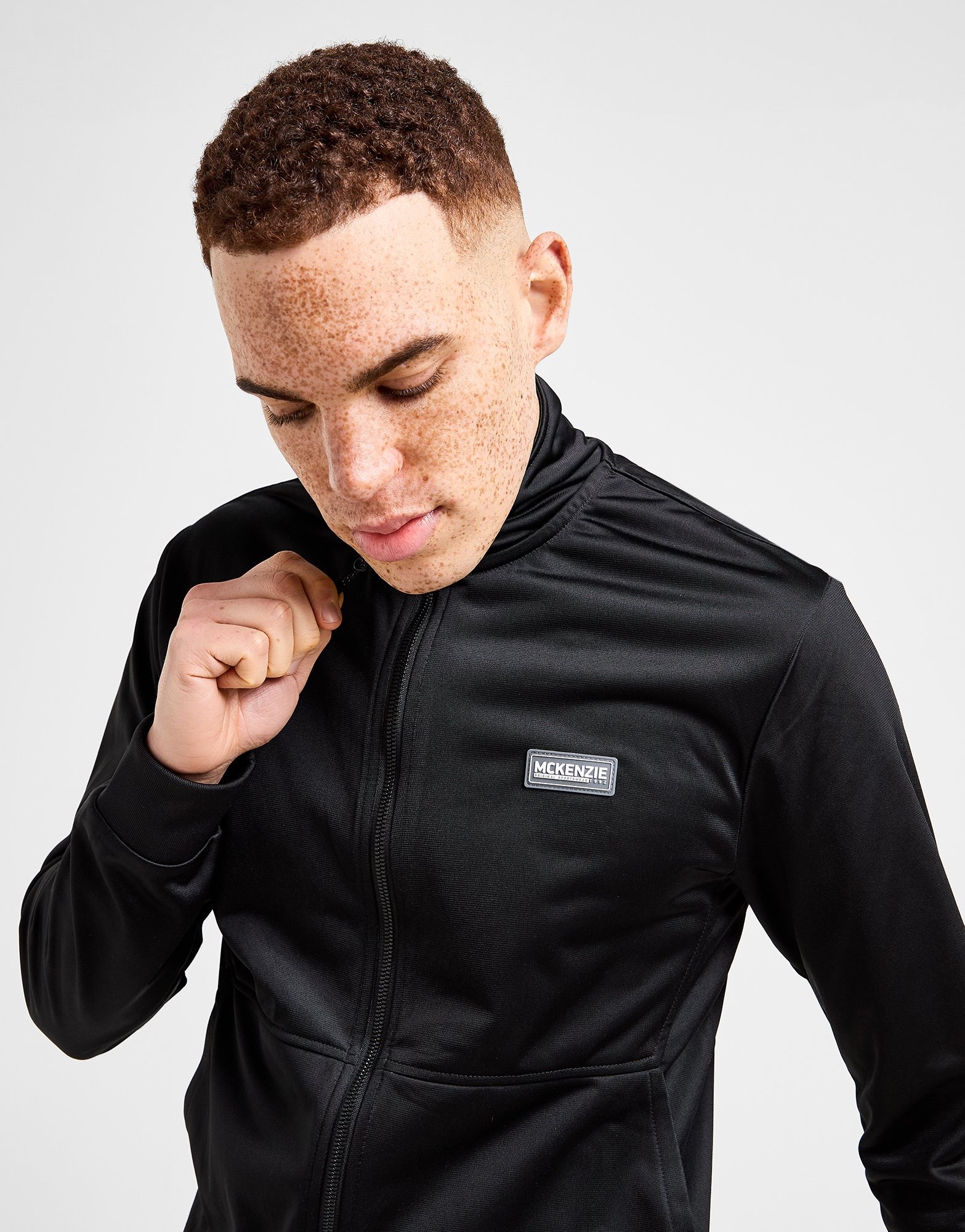 Black McKenzie Dalston Full Zip Track Top - JD Sports
