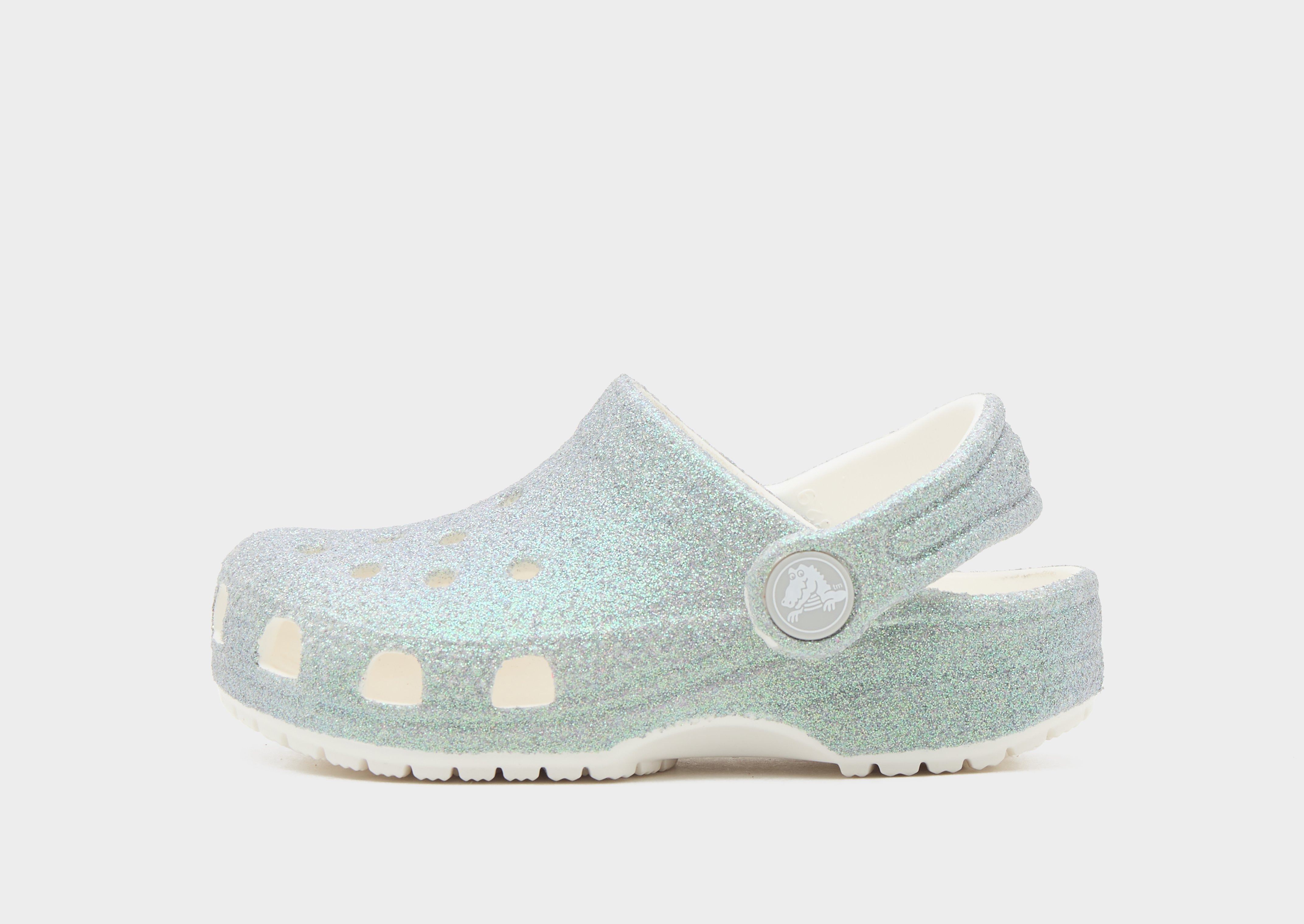 Grey Crocs Classic Clog Glitter Infant - JD Sports Ireland