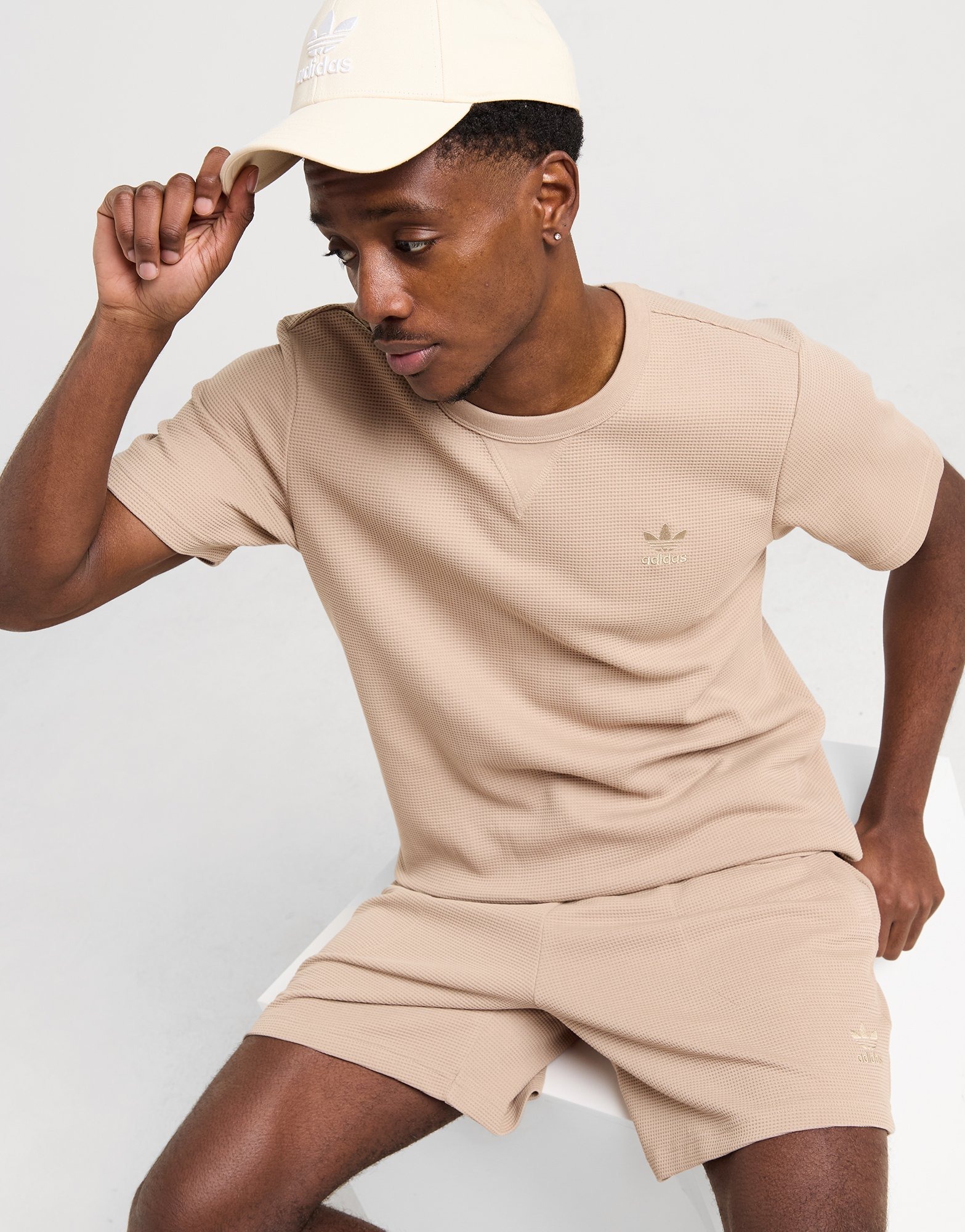 Brown adidas Originals WAFFLE TEE - JD Sports Global