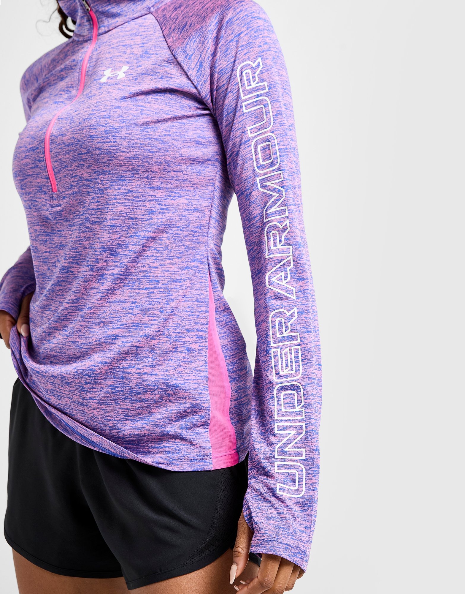 Blue Under Armour Tech 1/4 Zip Top | JD Sports UK