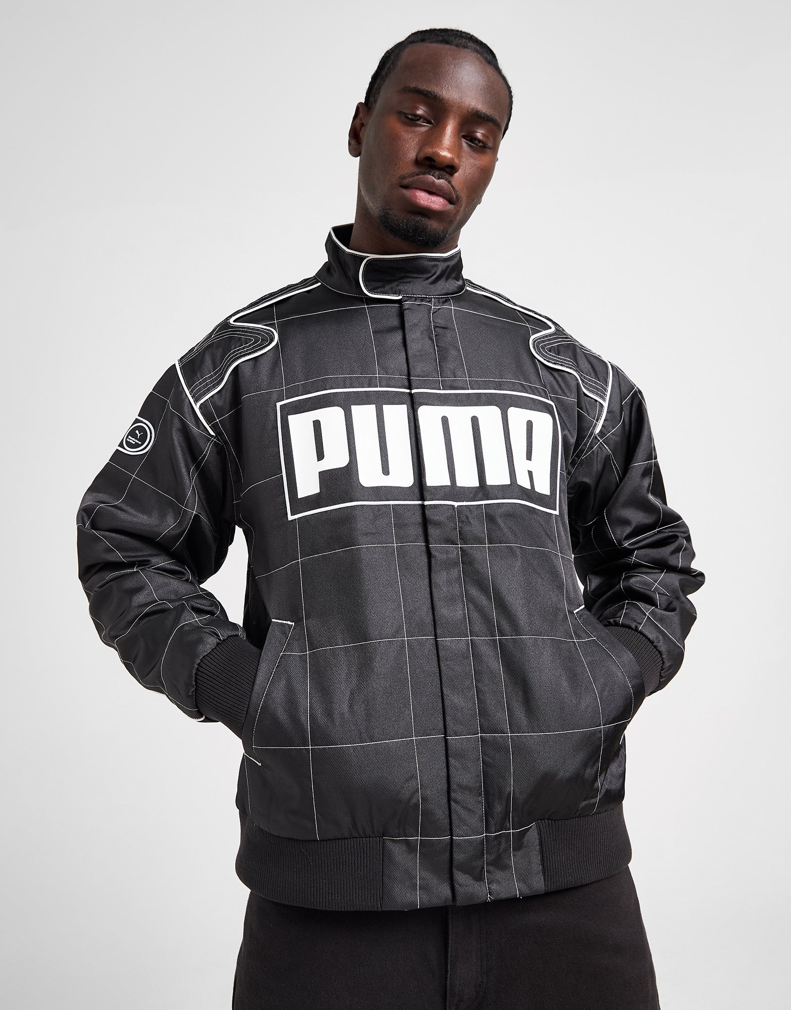Black PUMA Racer Jacket | JD Sports UK