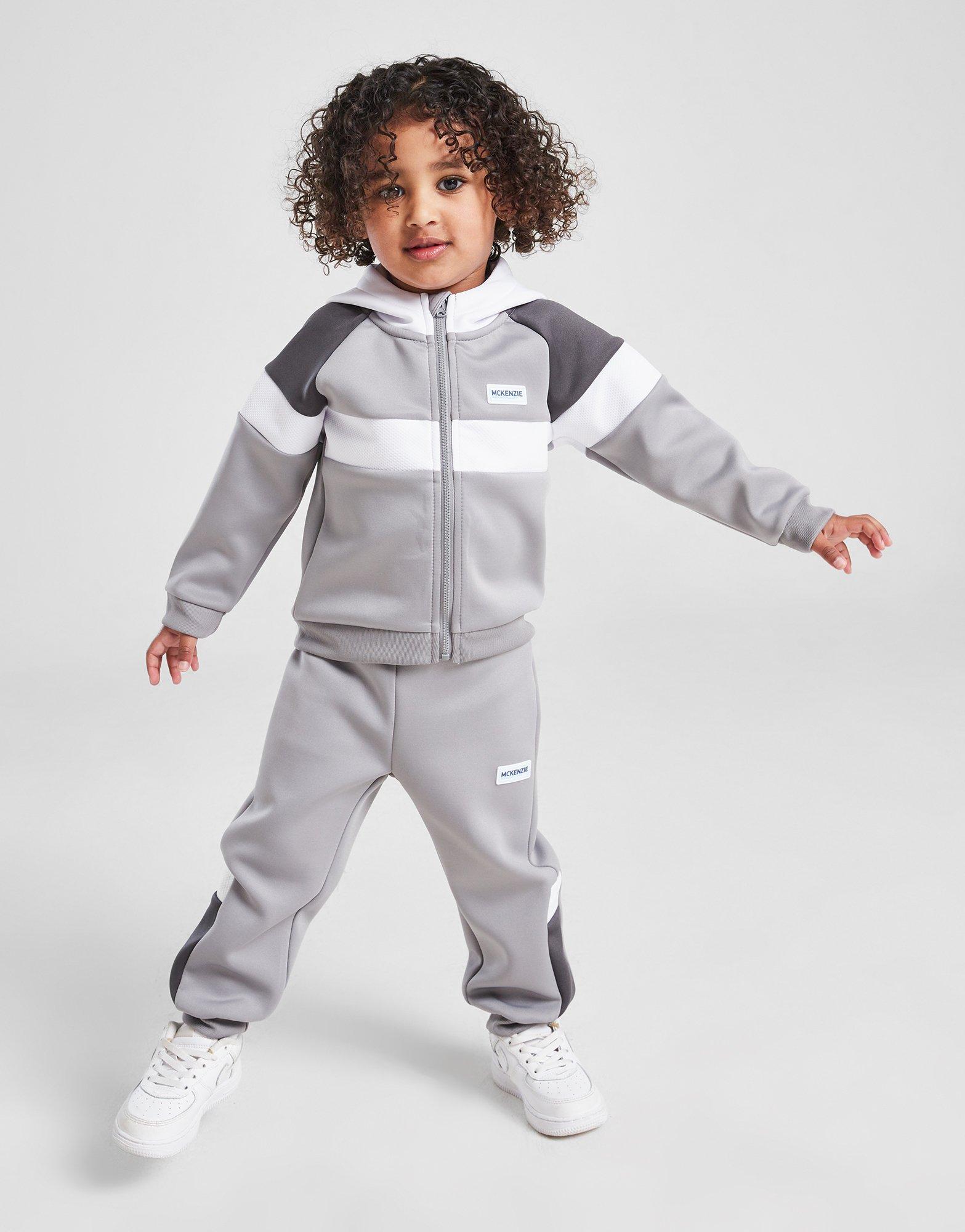 Grey McKenzie Nova Full Zip Hooded Tracksuit Infant - JD Sports