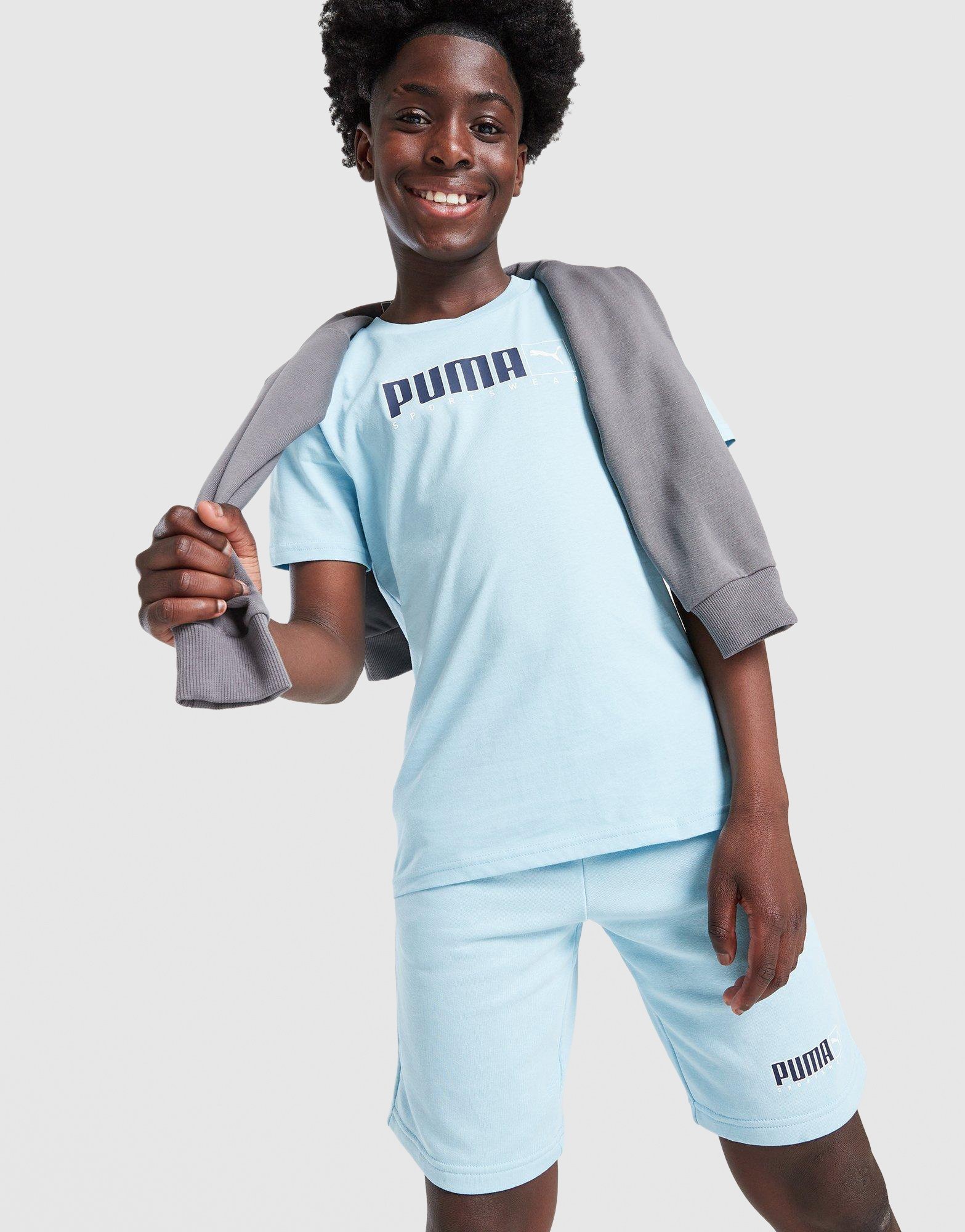 Blue PUMA Core Shorts Junior - JD Sports Global