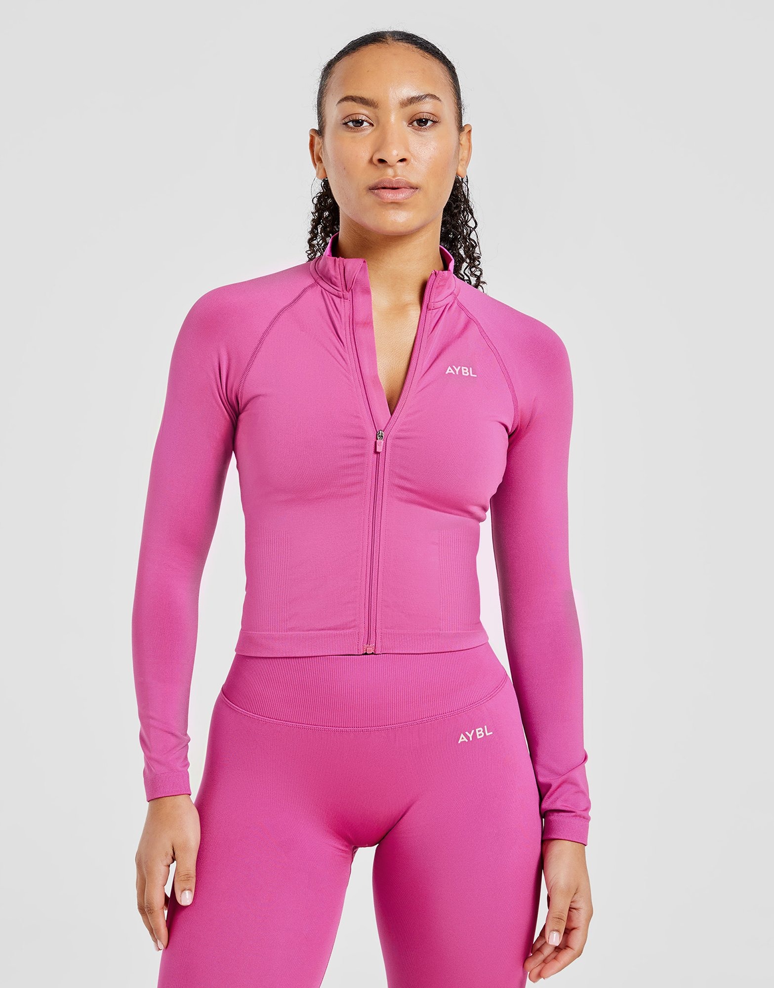 Pink AYBL Adapt Seamless Full Zip Top - JD Sports NZ