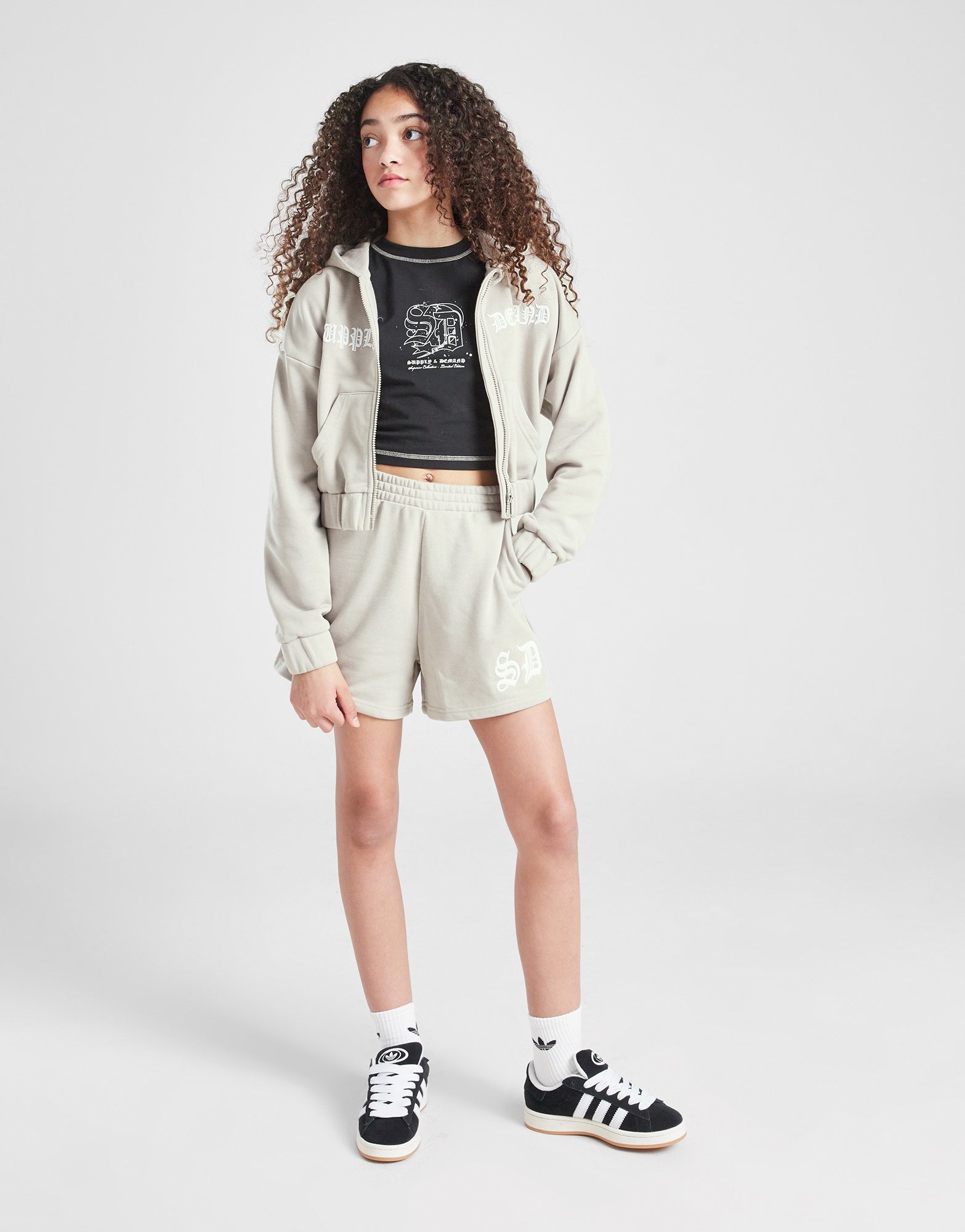 Grey Supply & Demand Girls' Demand Shorts Junior | JD Sports UK