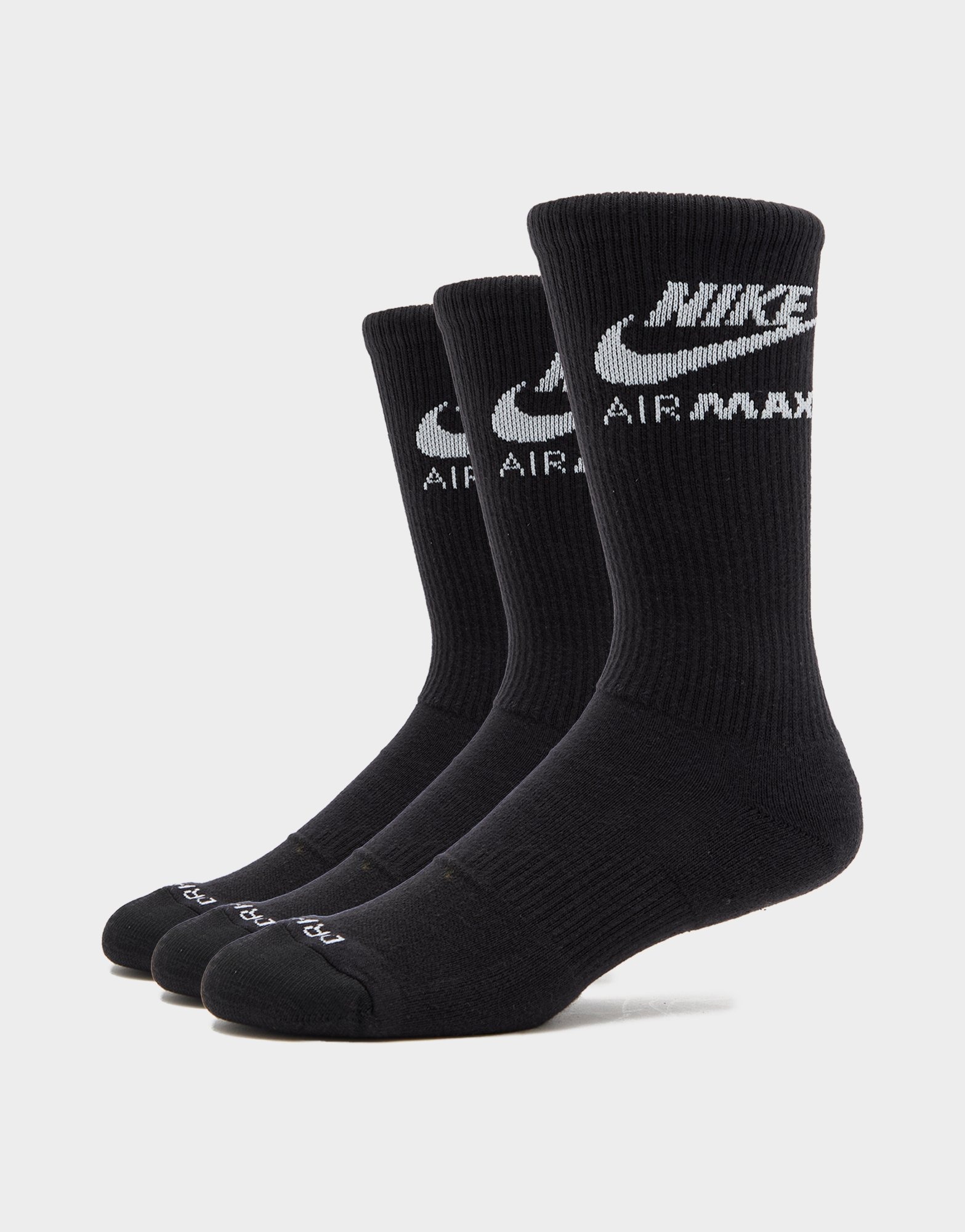 Black Nike 3-Pack Air Max Crew Socks - JD Sports Global