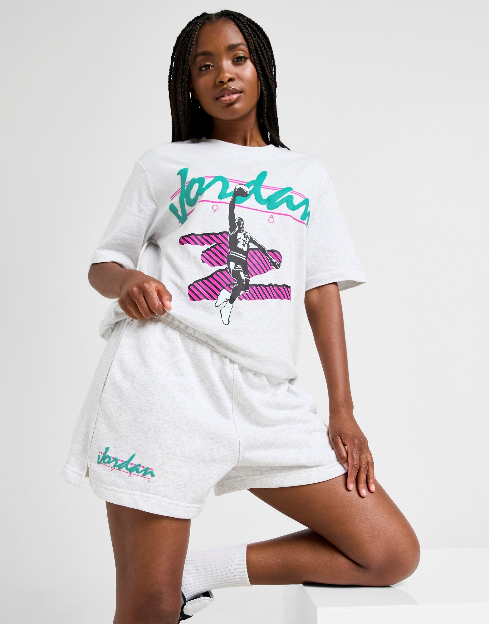 Grey Jordan MVP Fleece Shorts | JD Sports UK