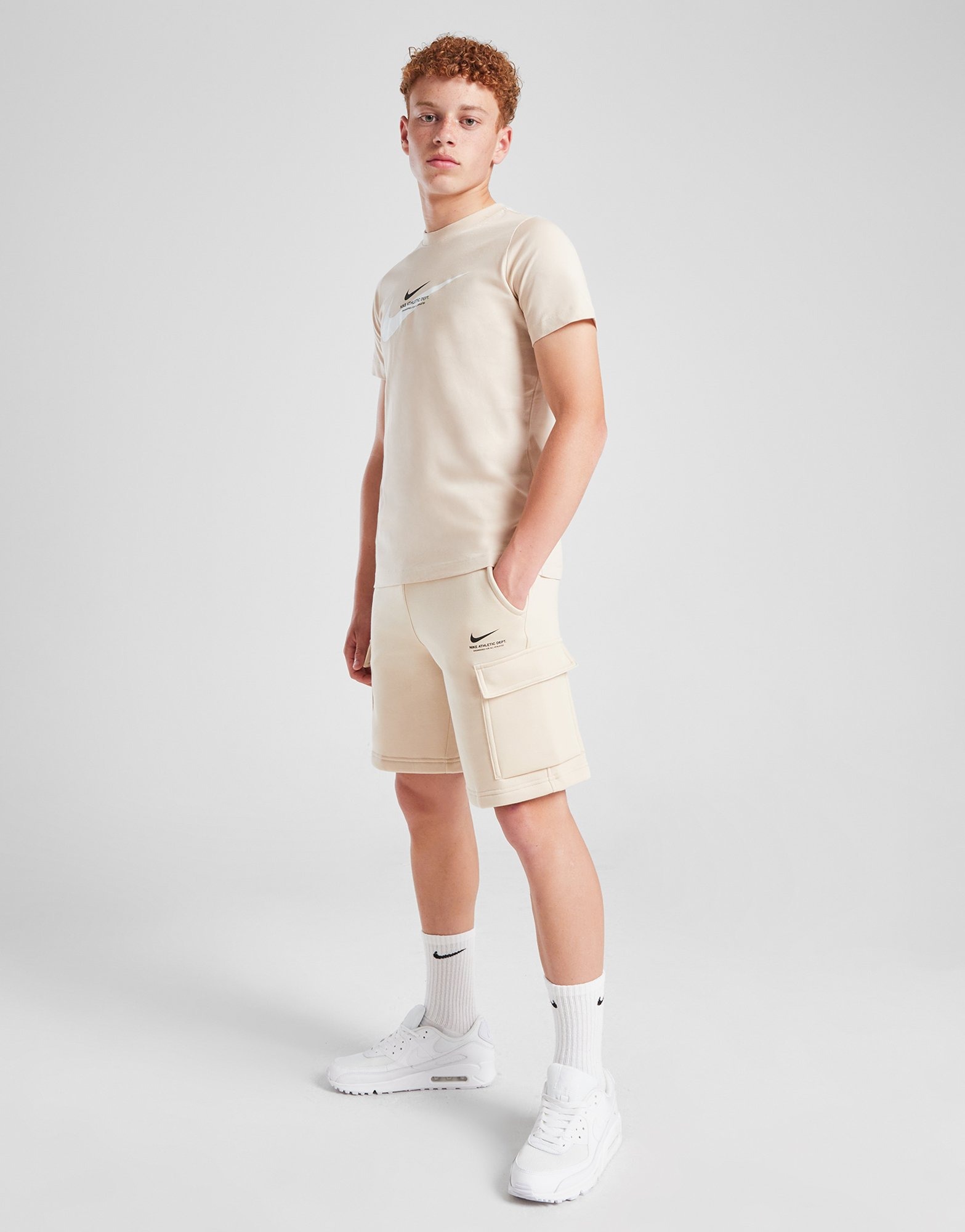 Brown Nike Swoosh Shorts Junior - JD Sports Ireland