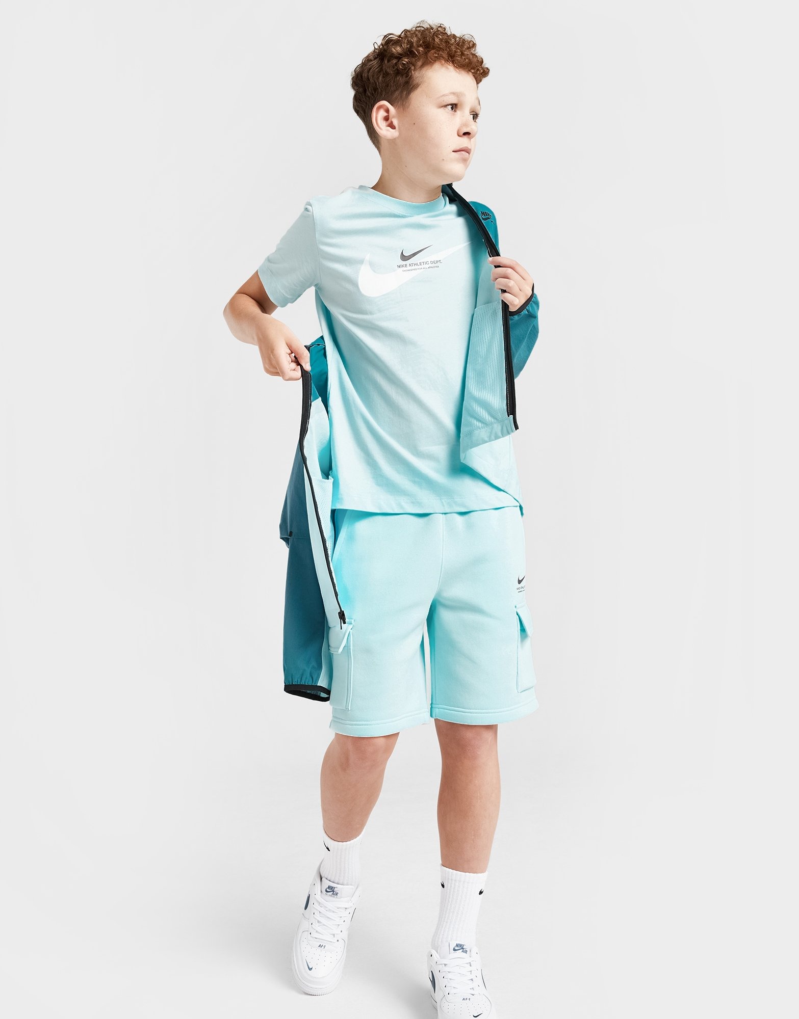 Blue Nike Swoosh T-Shirt Junior - JD Sports Global