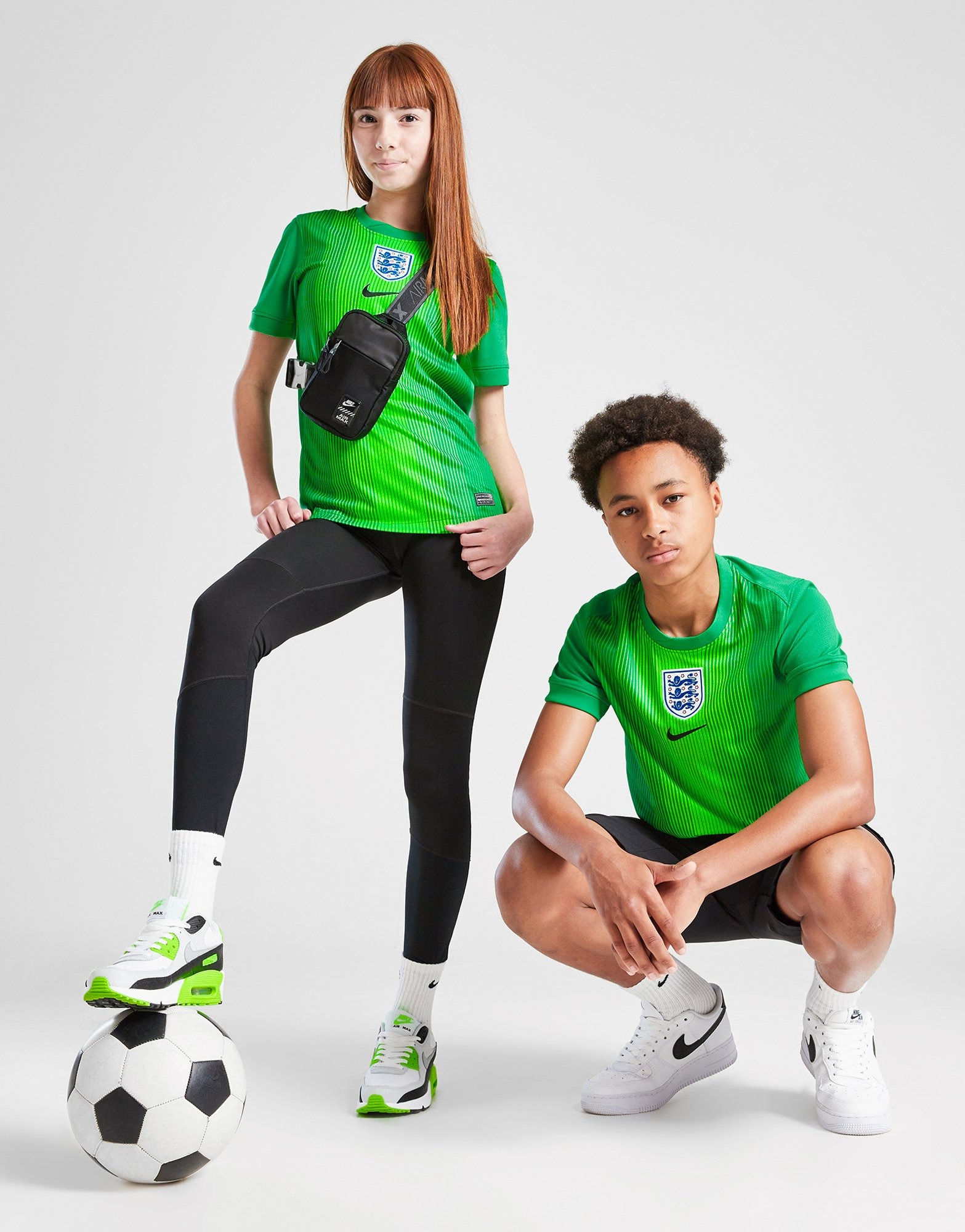 Green Nike England WEC 2025 Goalkeeper Shirt Junior - JD Sports