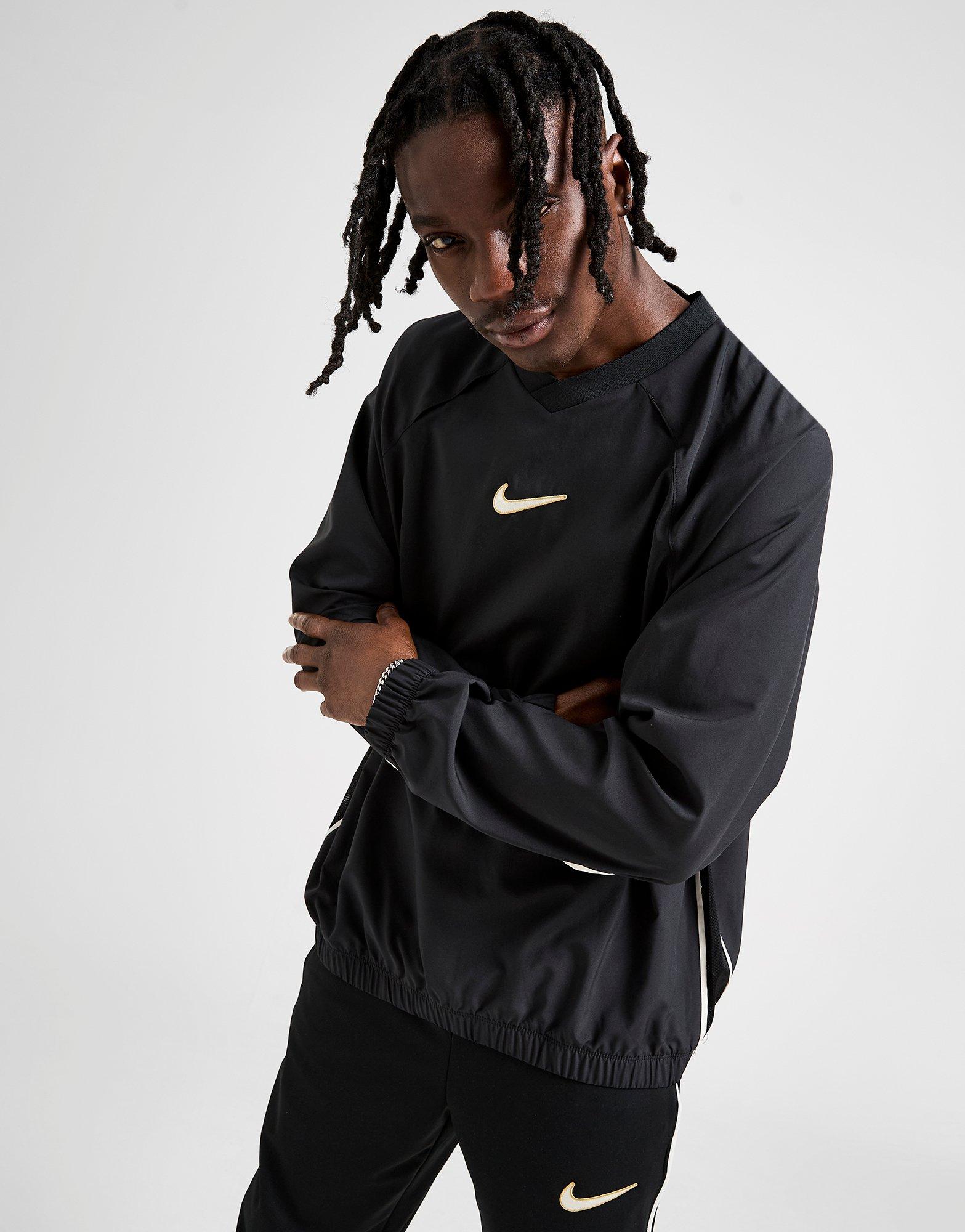 Black Nike Shell Football Crew Sweatshirt | JD Sports UK