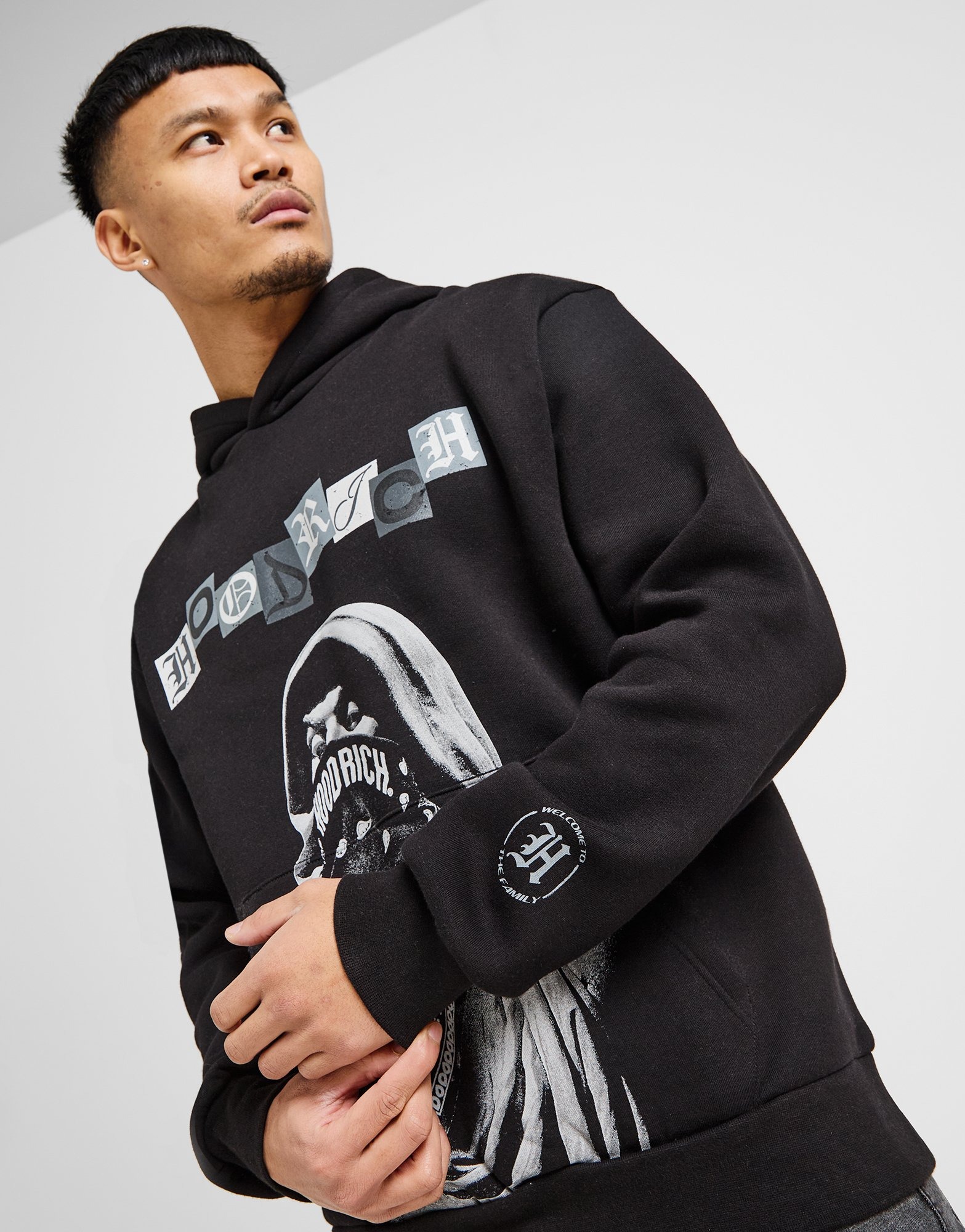 Black Hoodrich Halo Overhead Hoodie - JD Sports Australia