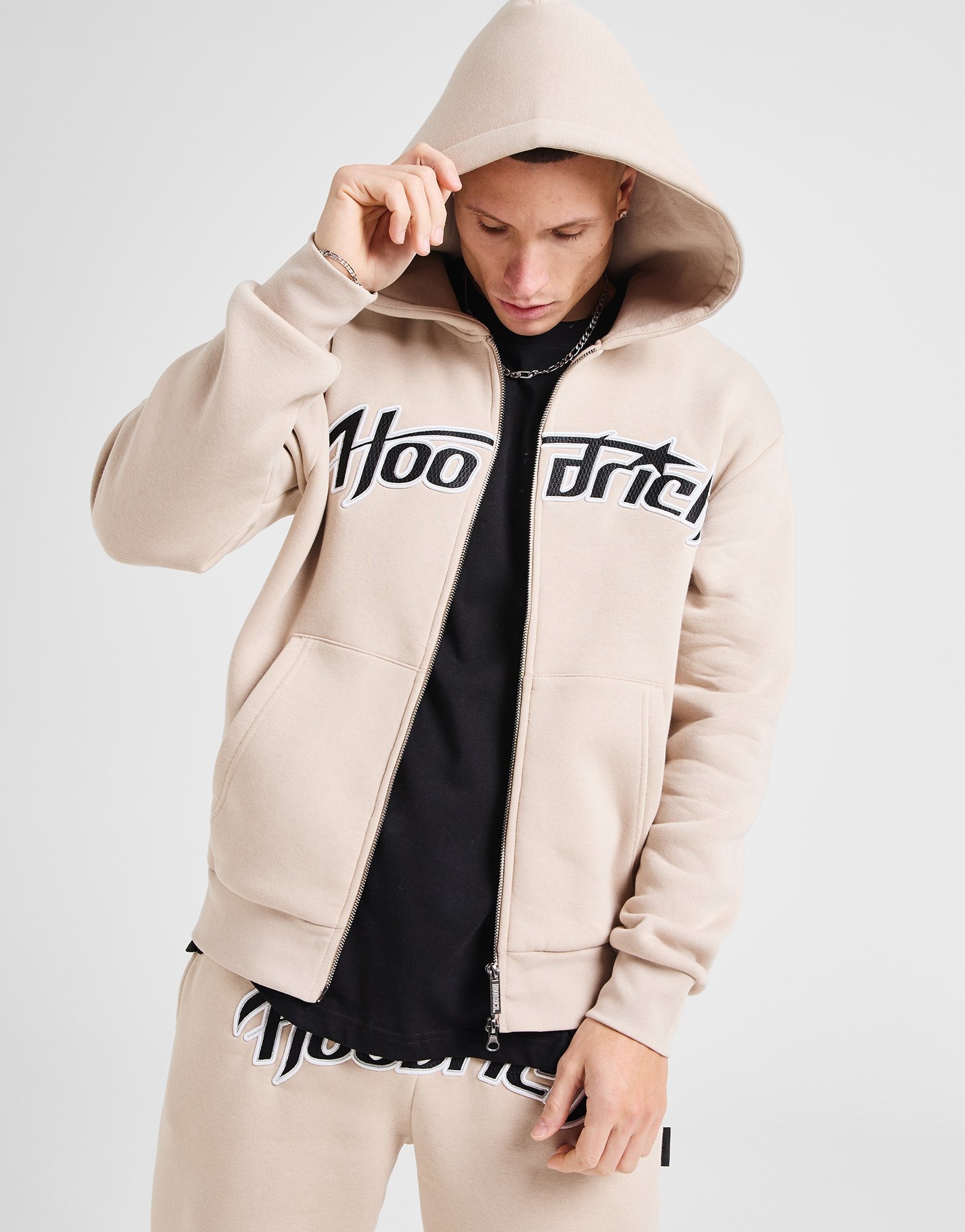 Brown Hoodrich Galaxy Full Zip Hoodie - JD Sports