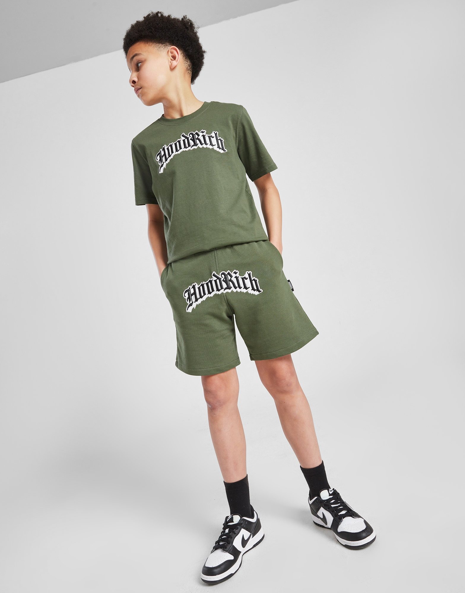 Green Hoodrich Gothic Shorts Junior - JD Sports Australia