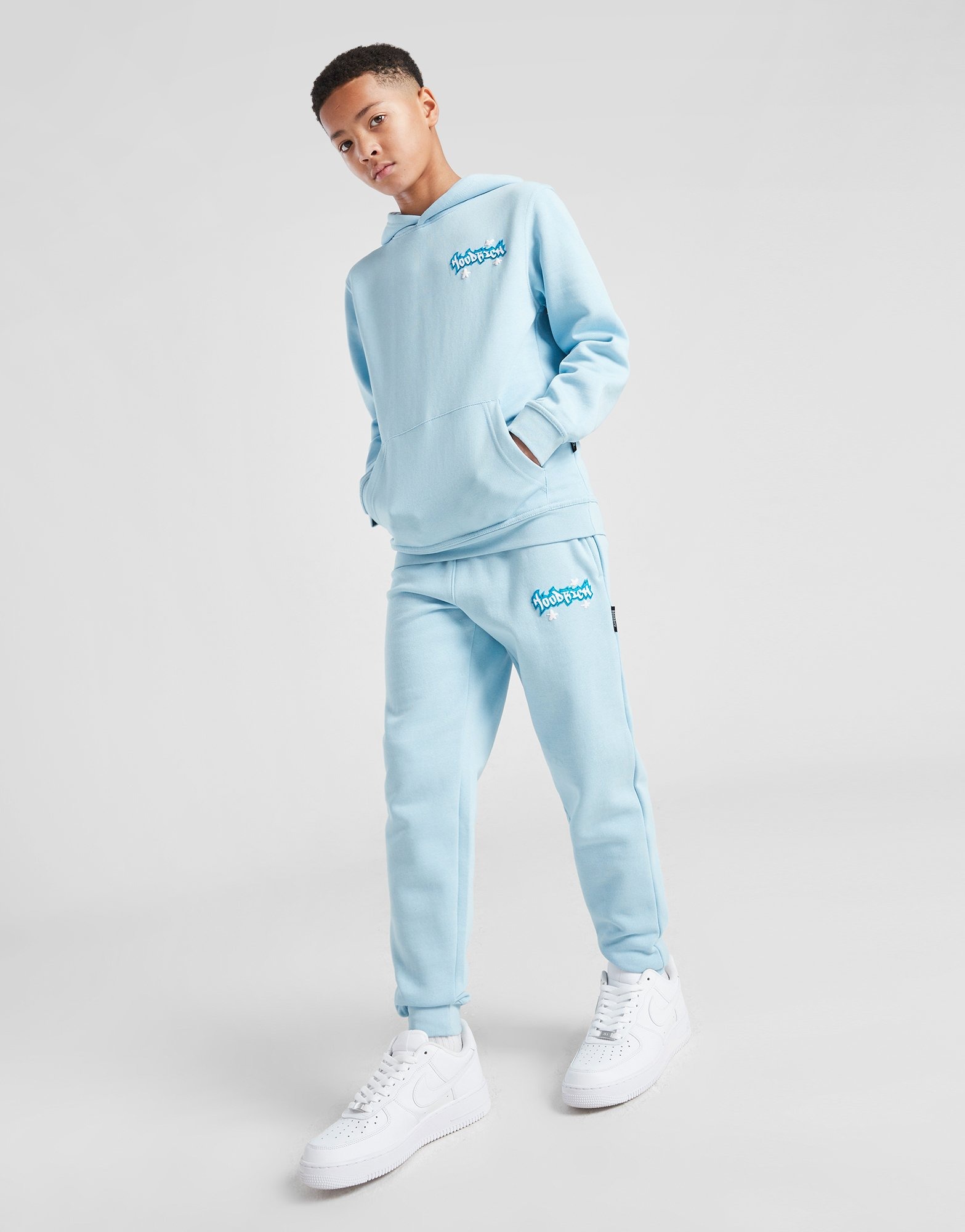Blue Hoodrich Graffiti Joggers Junior - JD Sports NZ