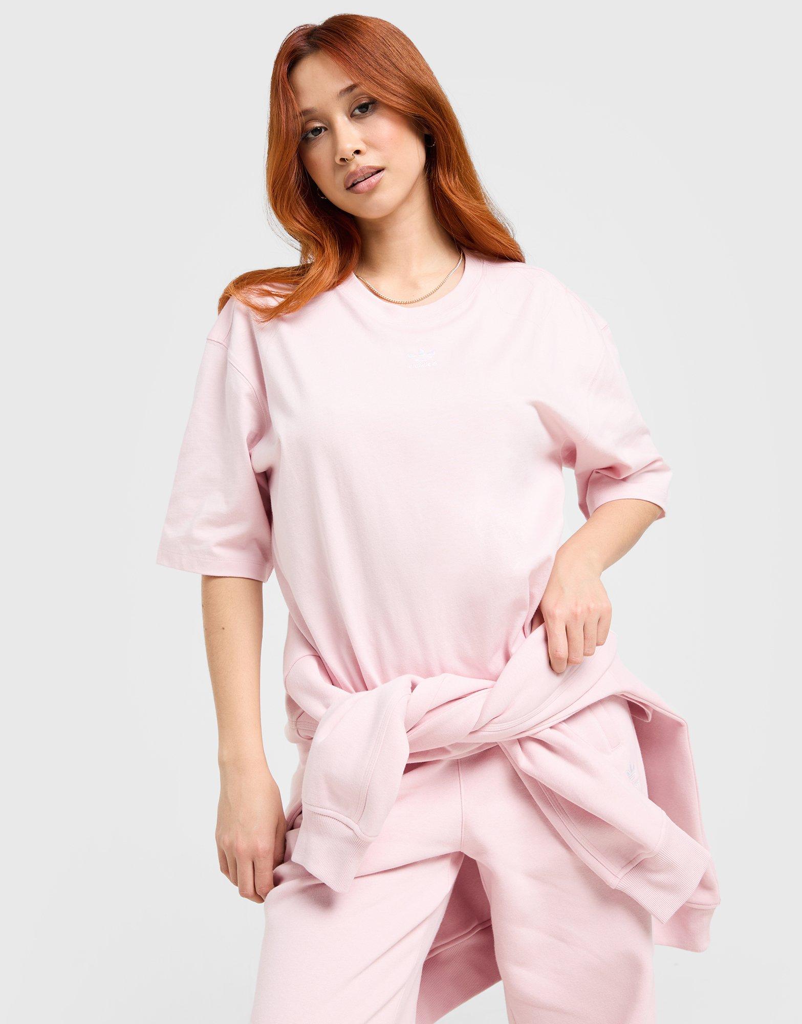 Pink adidas Essential Boyfriend T-shirt - JD Sports