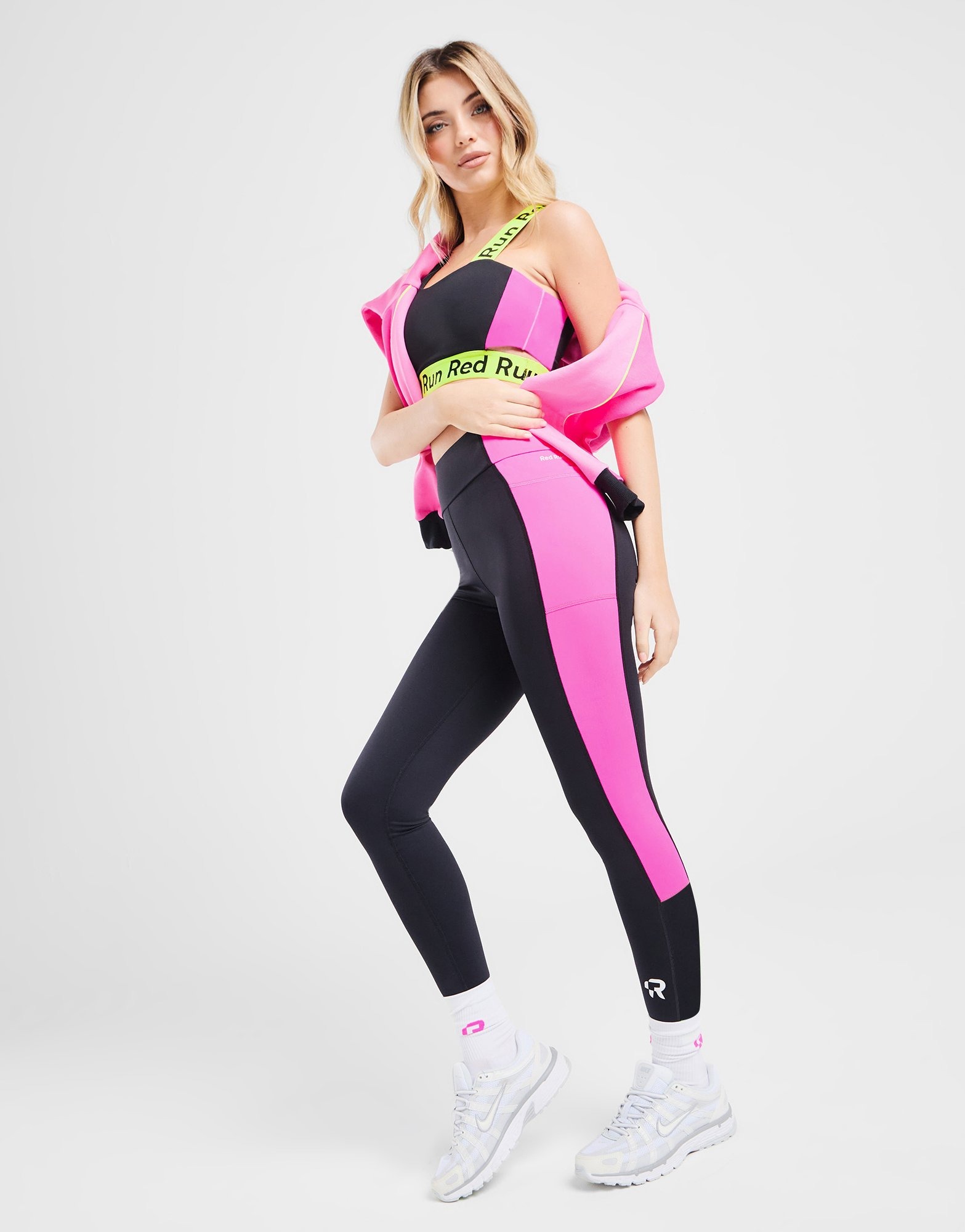 Black Red Run Activewear Twin Flame Sculpt Leggings - JD Sports Global
