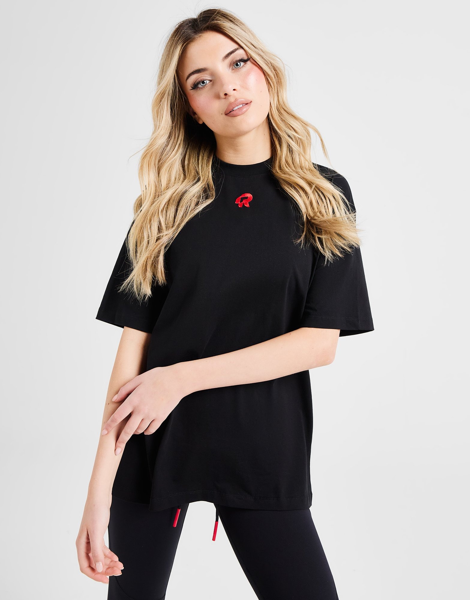 Black Red Run Activewear Inky Oversized T-Shirt - JD Sports Global