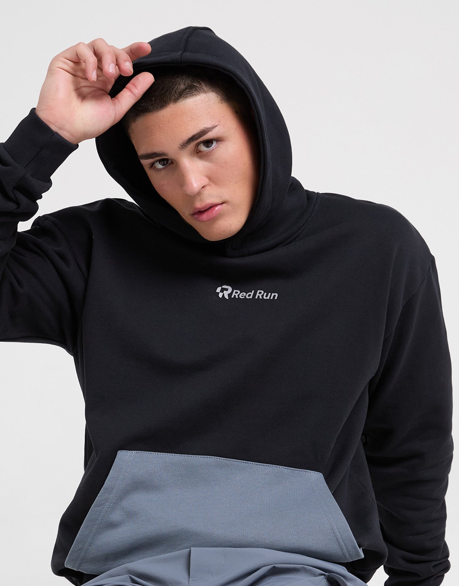 Black Red Run Activewear Overhead Hoodie - JD Sports België