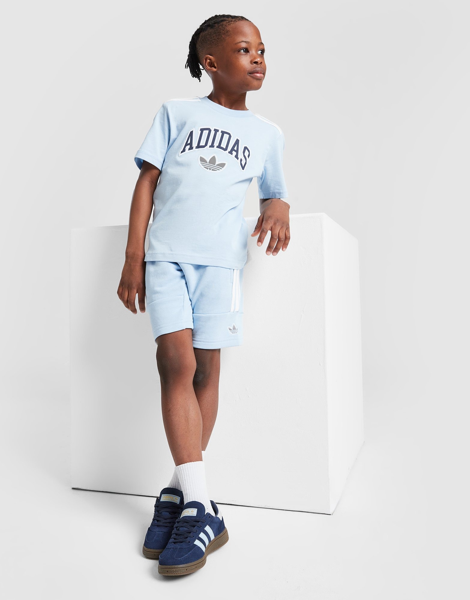 adidas Originals Ensemble t-shirt/short Varsity Enfant Bleu- JD Sports ...