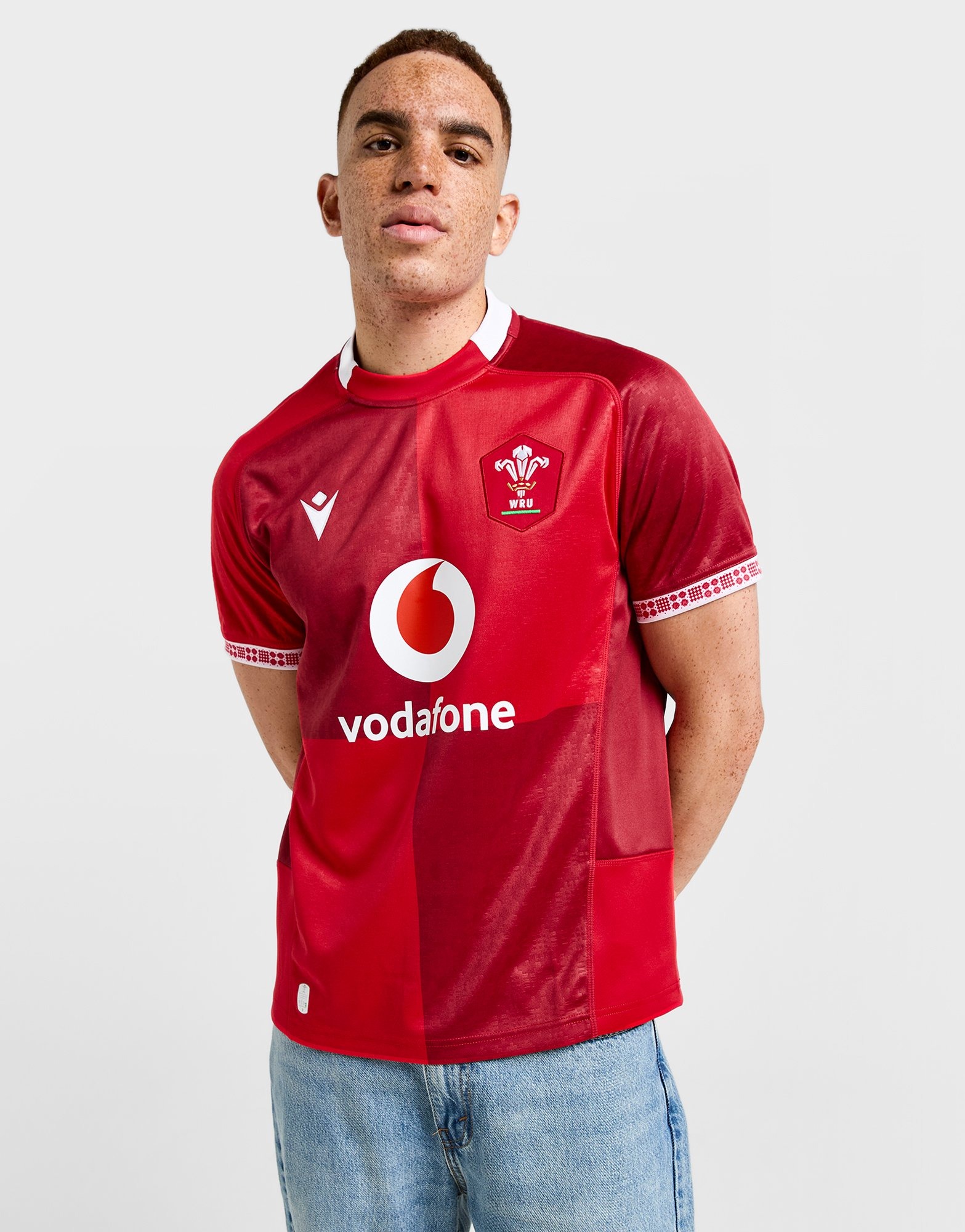 Red Macron Wales Rugby 2025/26 Home Shirt - JD Sports Global