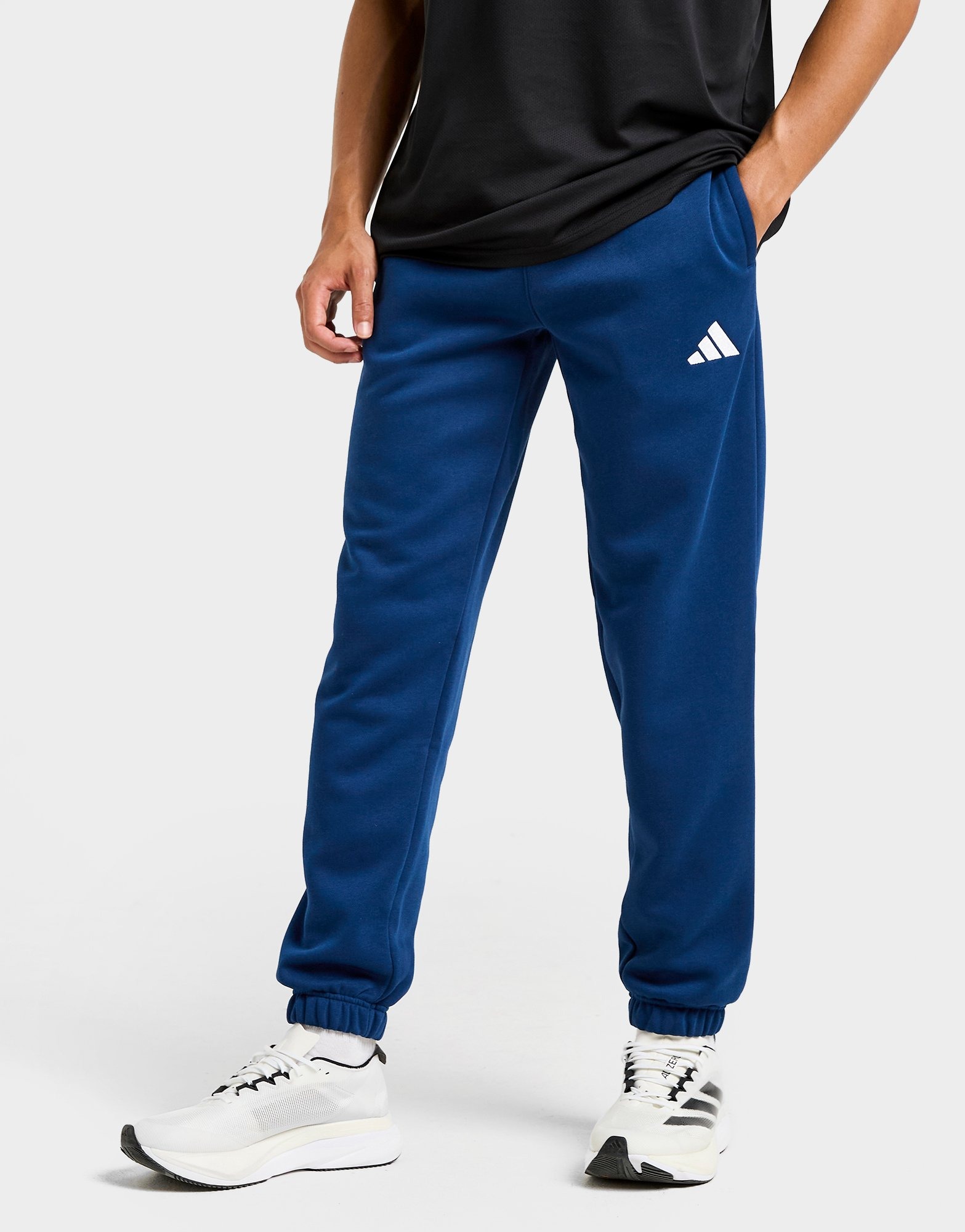 Blue adidas Essential Fleece Joggers - JD Sports Australia