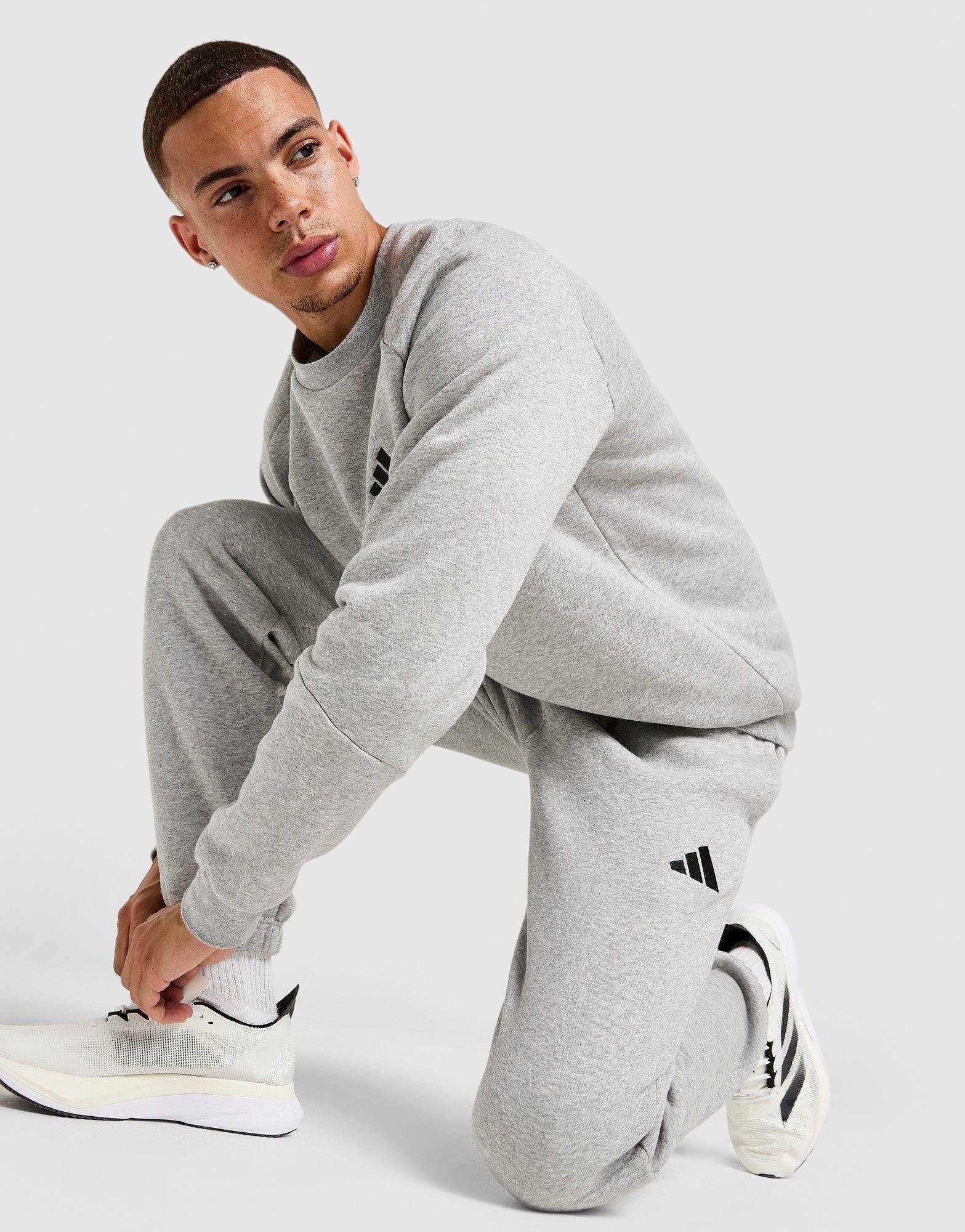 Grey adidas Essential Fleece Joggers - JD Sports Ireland
