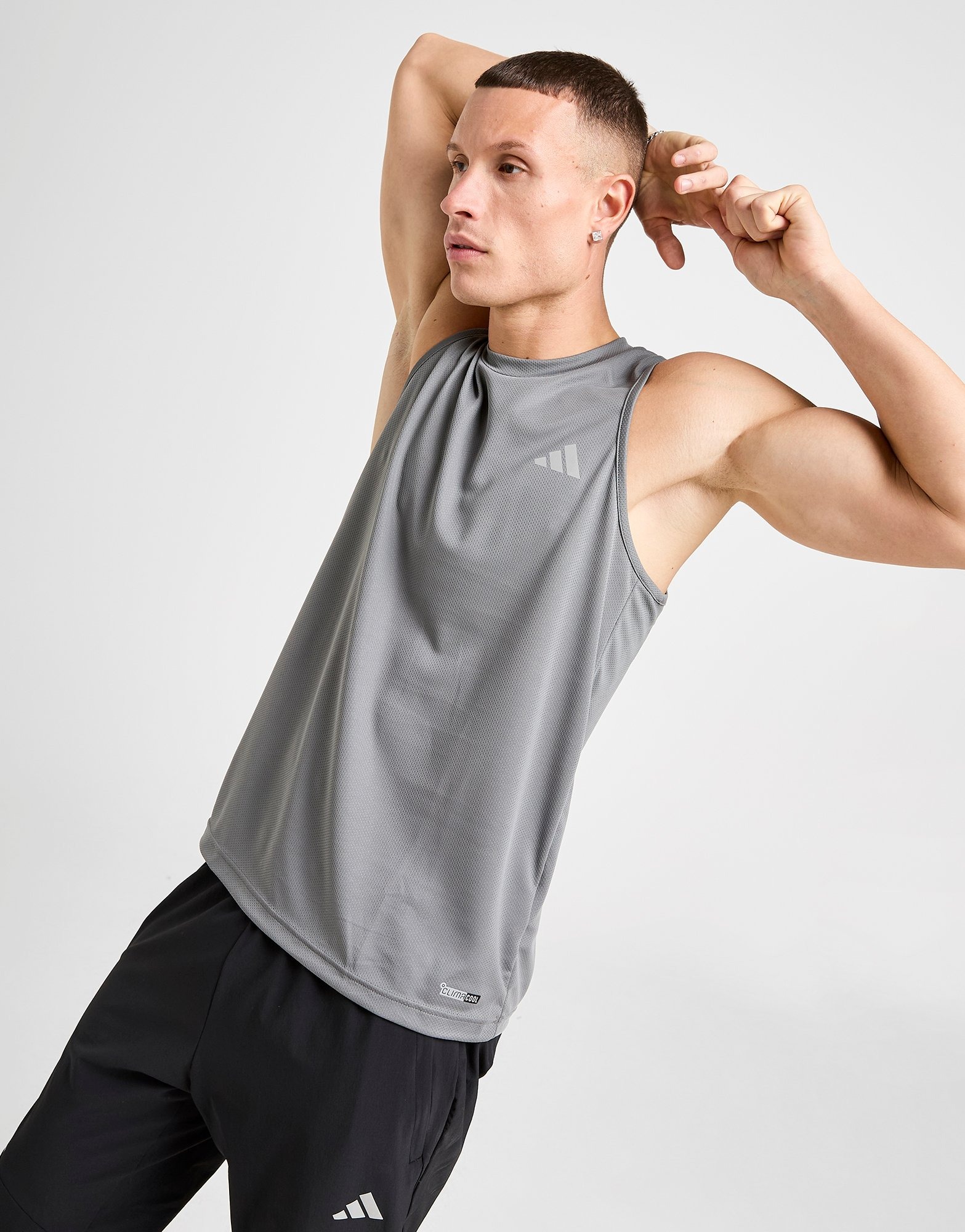 Grey adidas Training Essential Vest - JD Sports Global