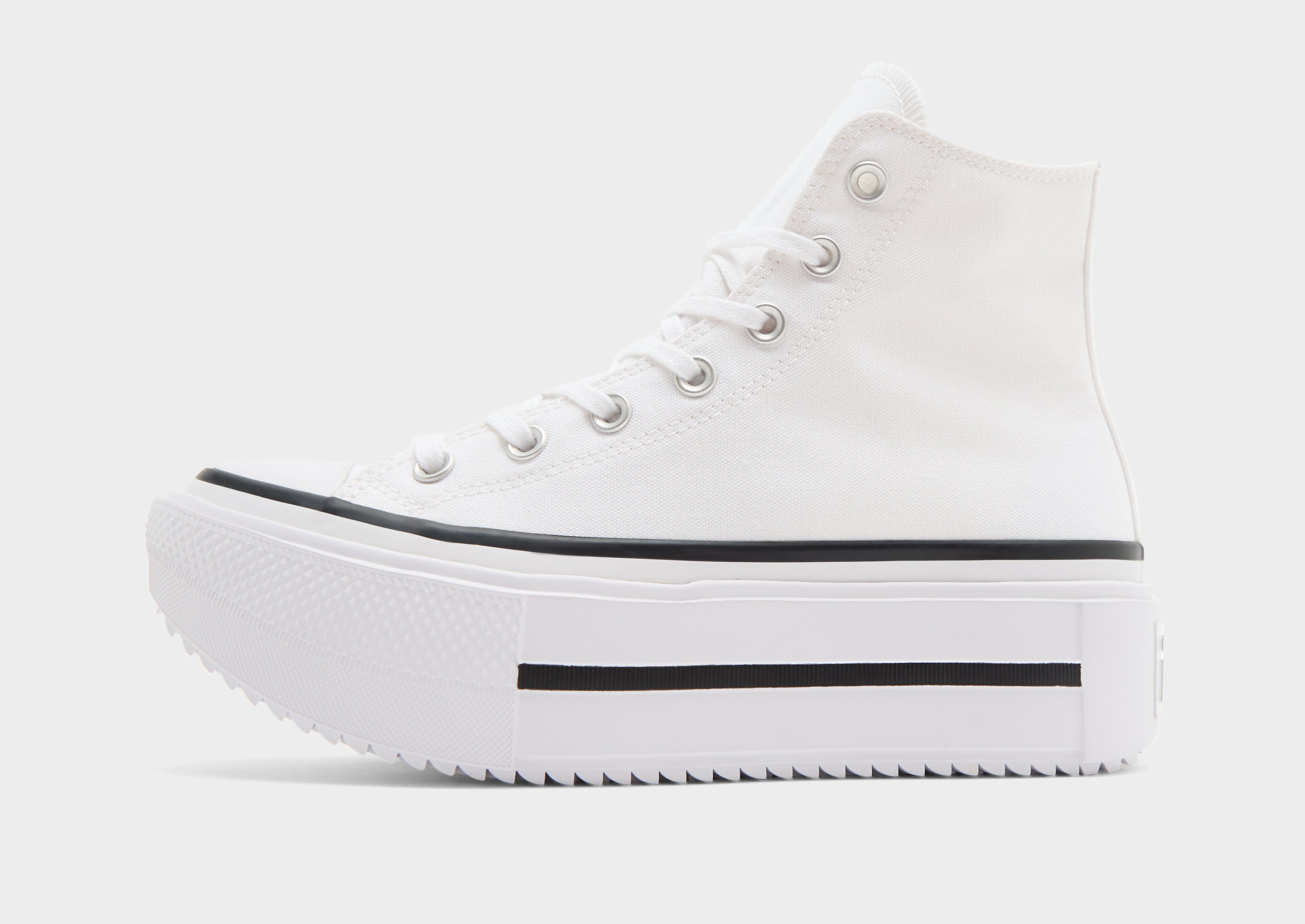 White Converse Lift High Double Stack Women's - JD Sports Global