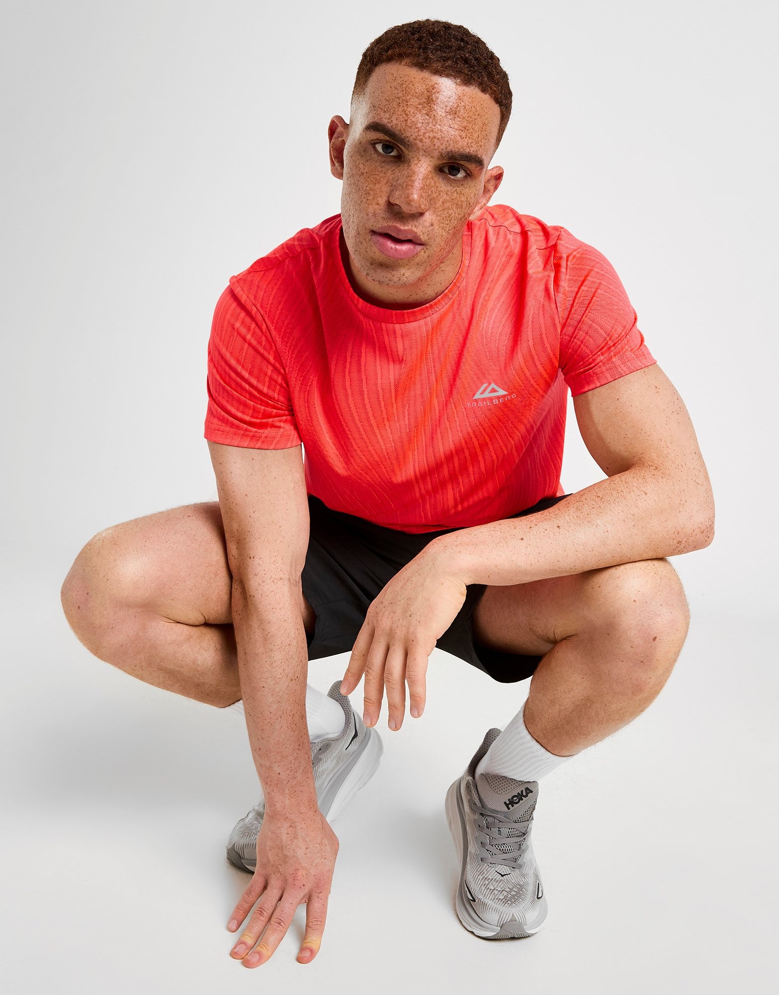 Orange Trailberg Vertex Jacquard T-Shirt - JD Sports