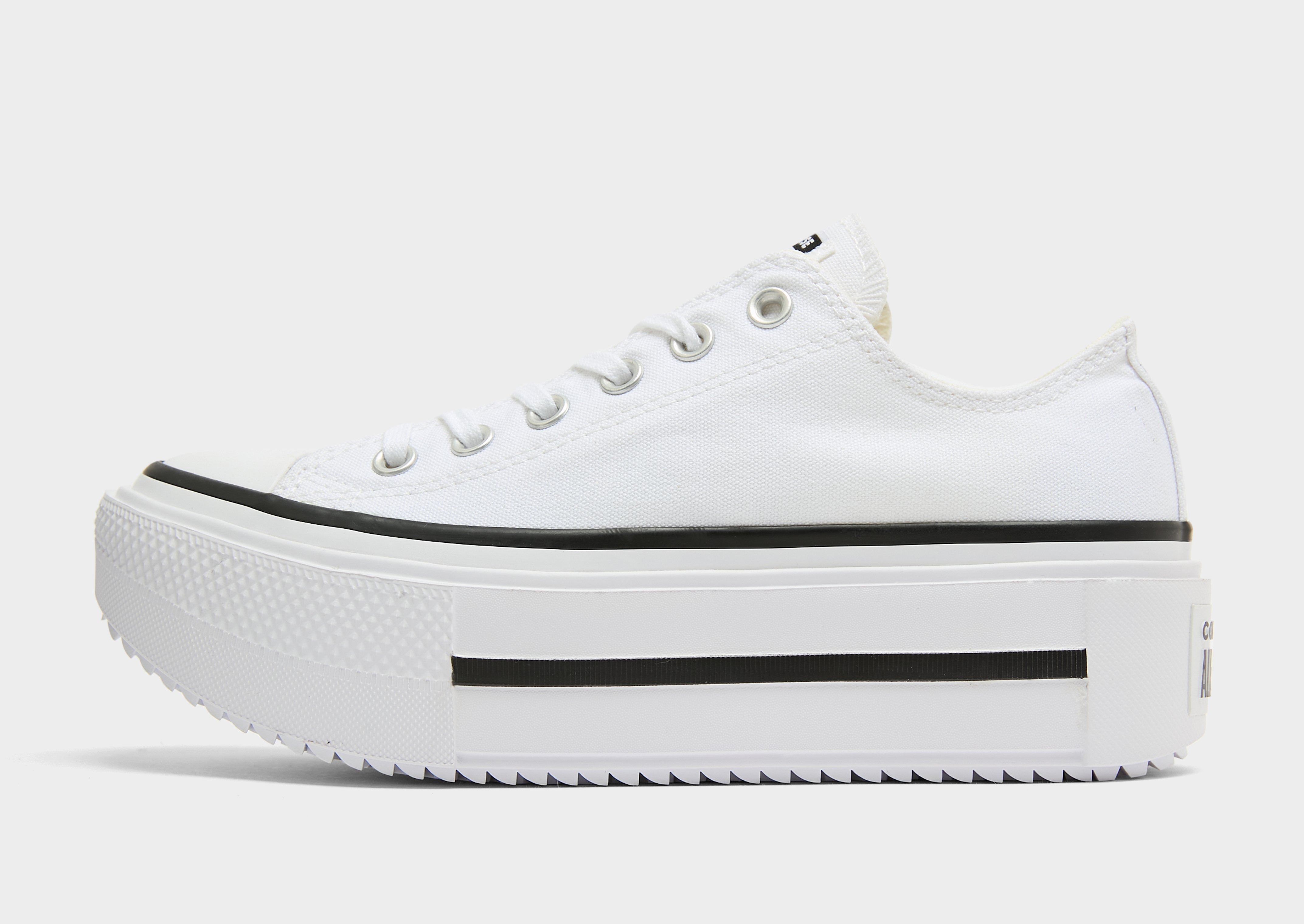 White Converse Lift Ox Double Stack Women's | JD Sports UK