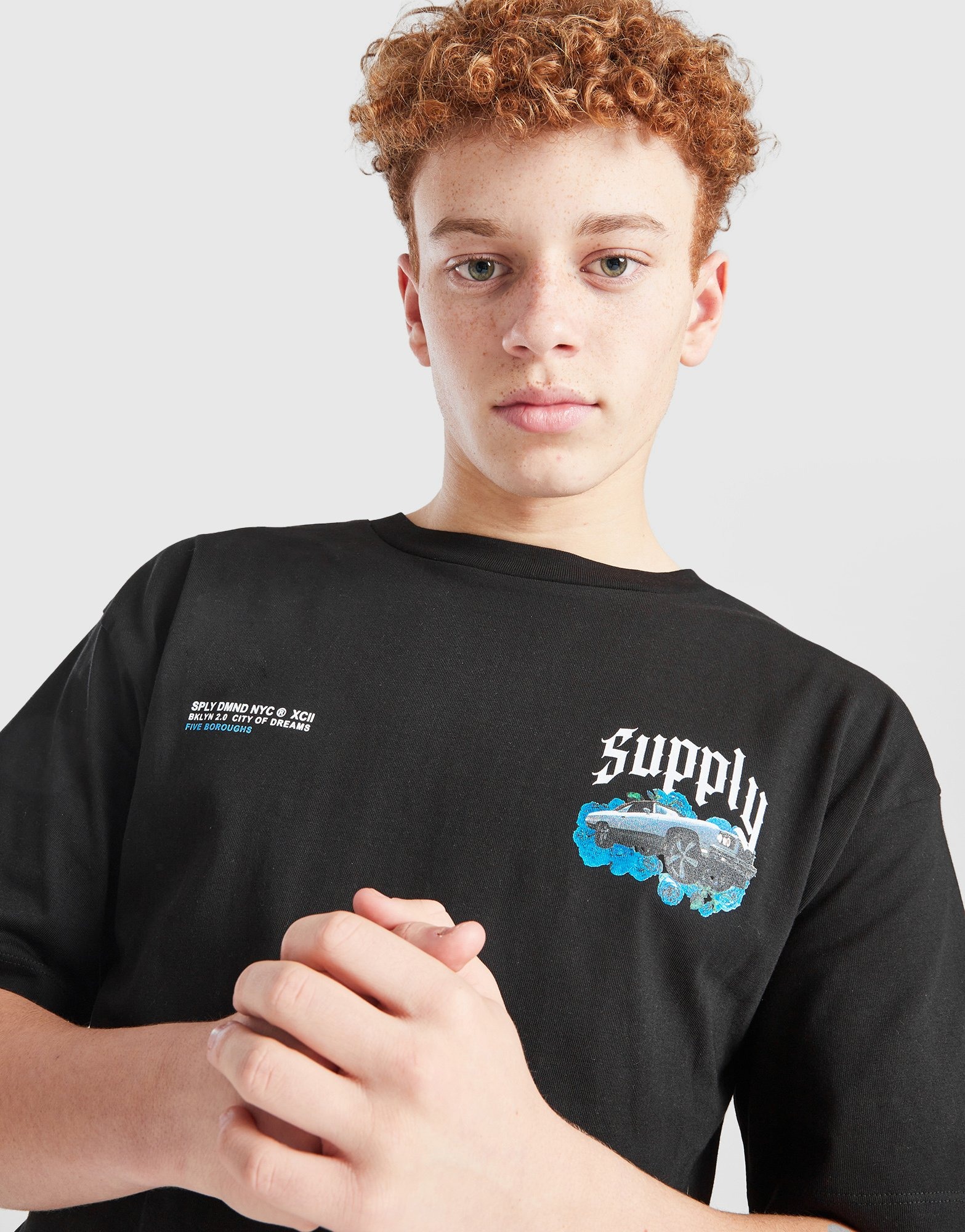 Black Supply & Demand Roses T-shirt Junior - JD Sports