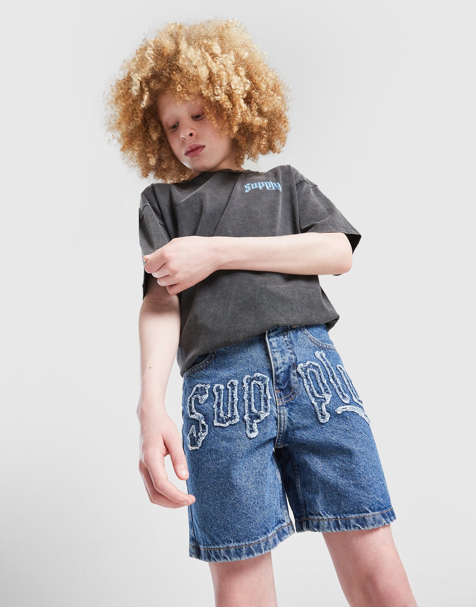 Blue Supply & Demand Reven Denim Shorts Junior - JD Sports Global