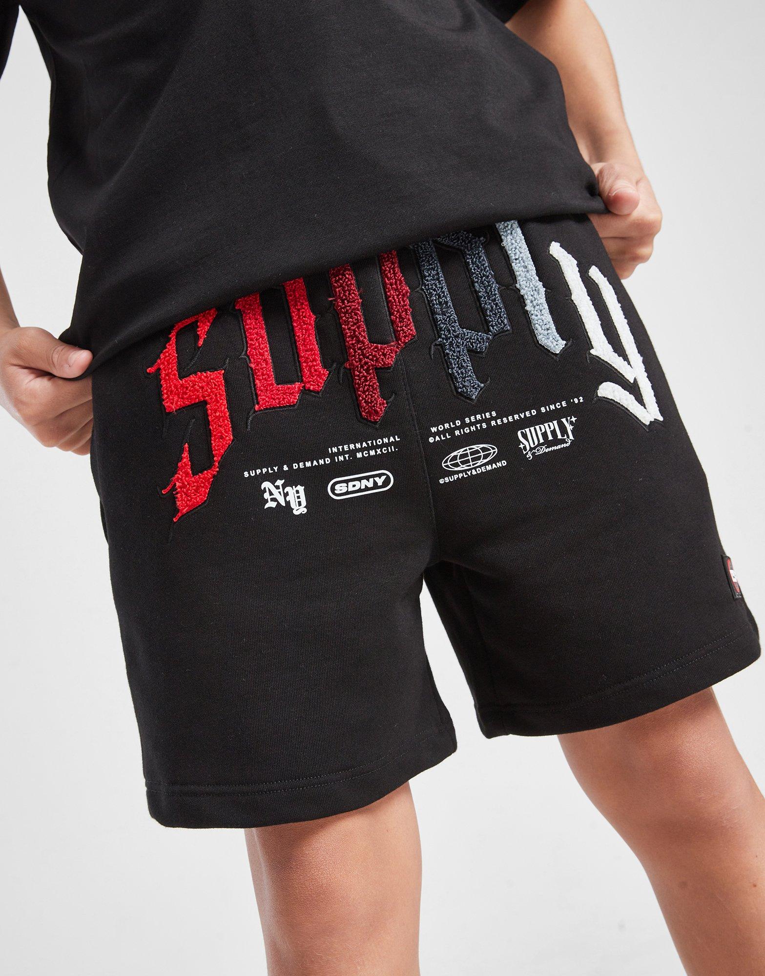 Black Supply & Demand Bianco Shorts Junior - JD Sports NZ