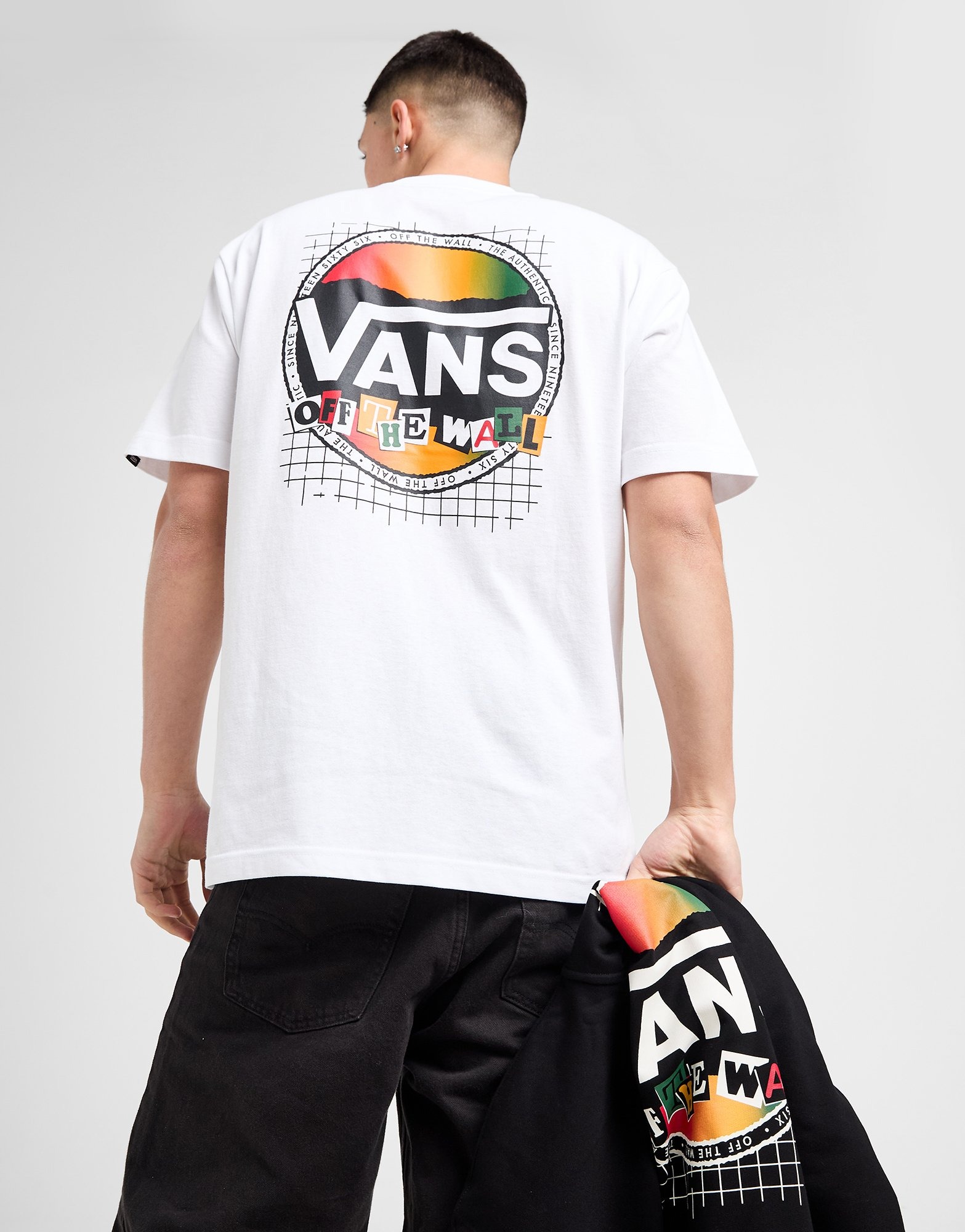 White Vans Grid Note T-shirt - JD Sports