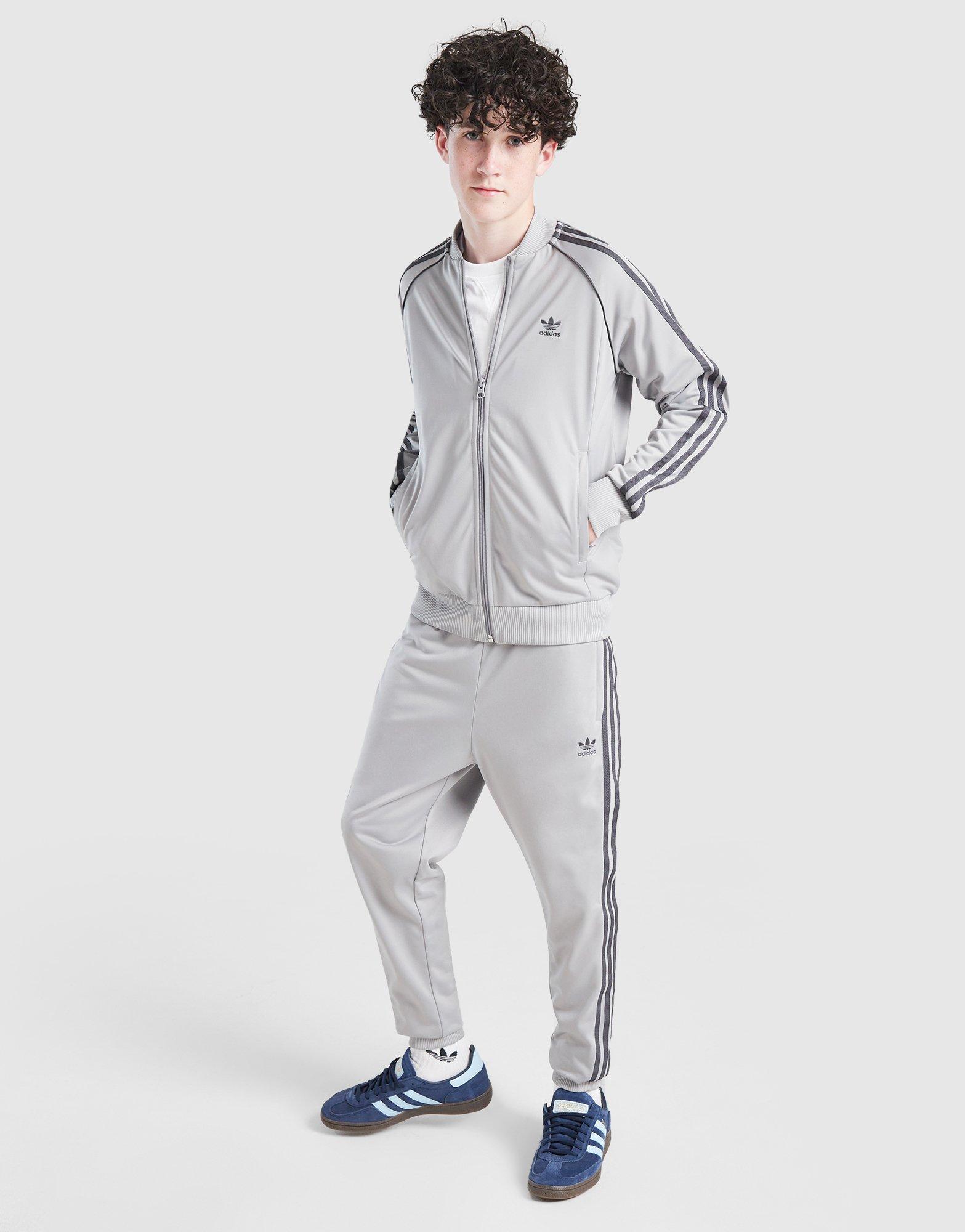 Grey adidas Originals SST Track Pants Junior | JD Sports UK
