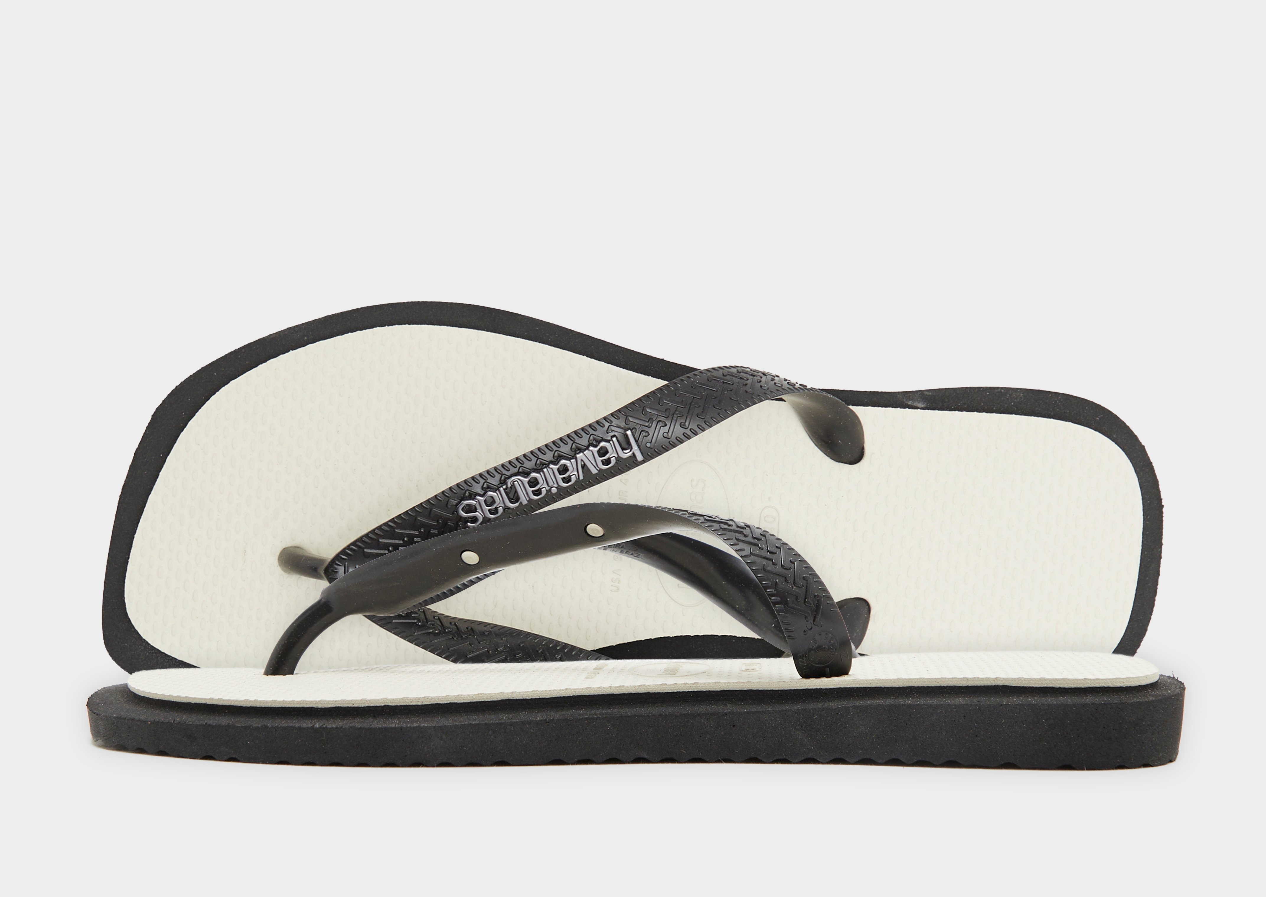 Black Havaianas Square Fusion Flip Flops Women's - JD Sports Global