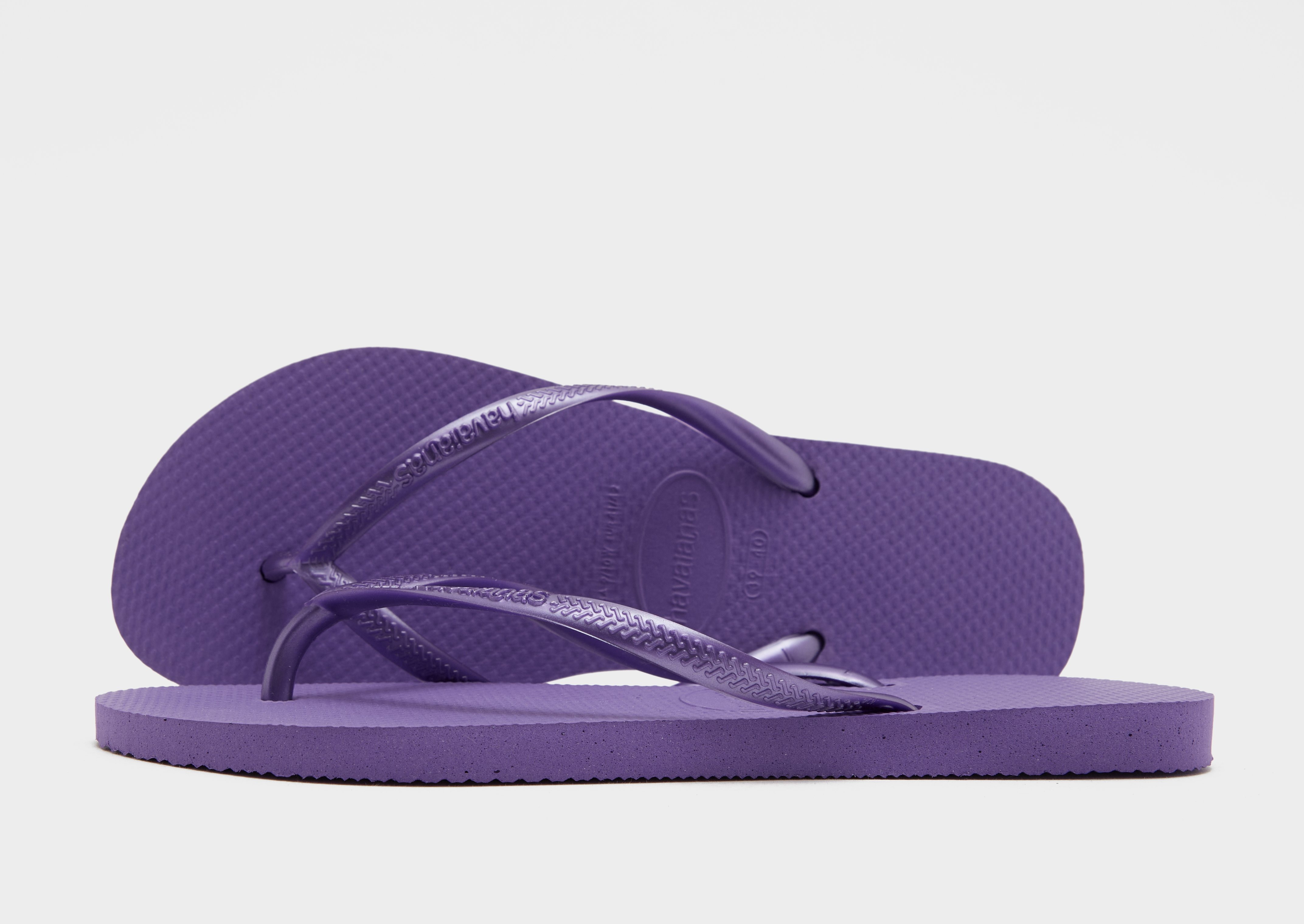 Purple Havaianas Slim Flip Flops Women's | JD Sports UK