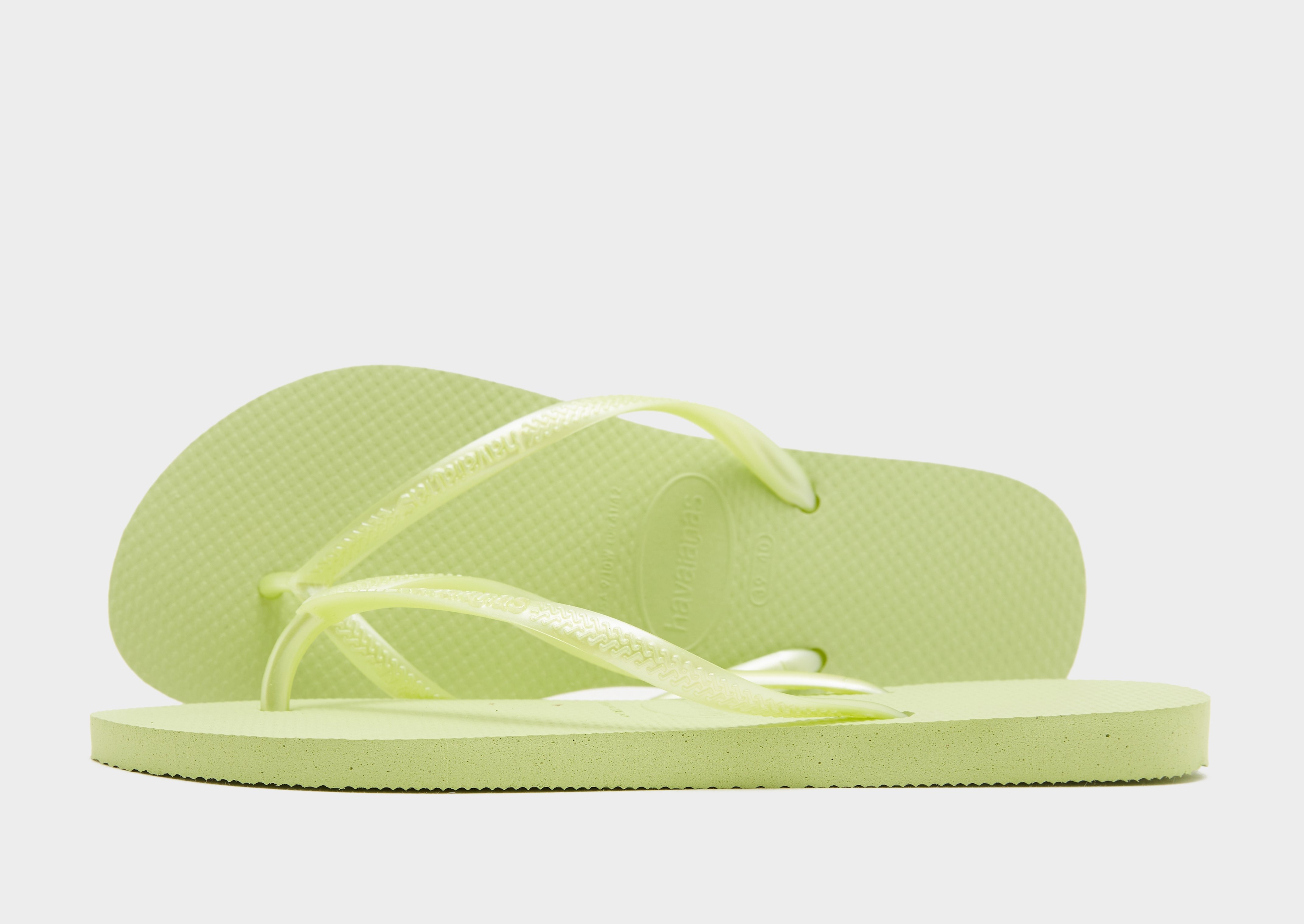 Green Havaianas Slim Flip Flops Women's | JD Sports UK
