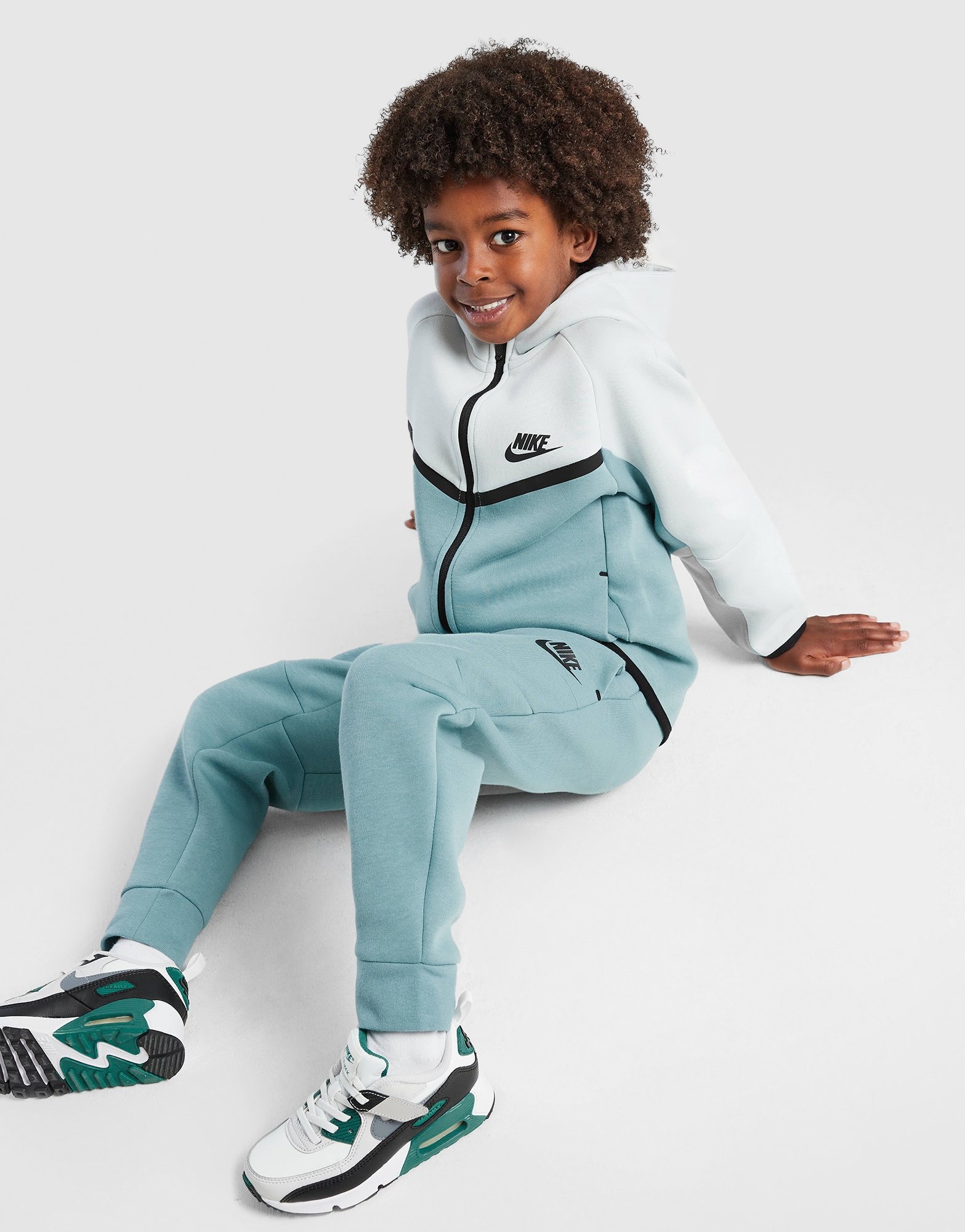 Blue Nike Tech Fleece Tracksuit Children - JD Sports NZ