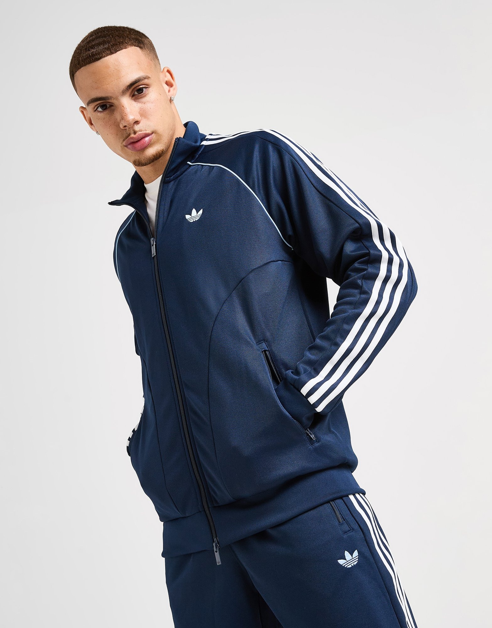 Blue adidas Originals Terrace Track Top - JD Sports Global