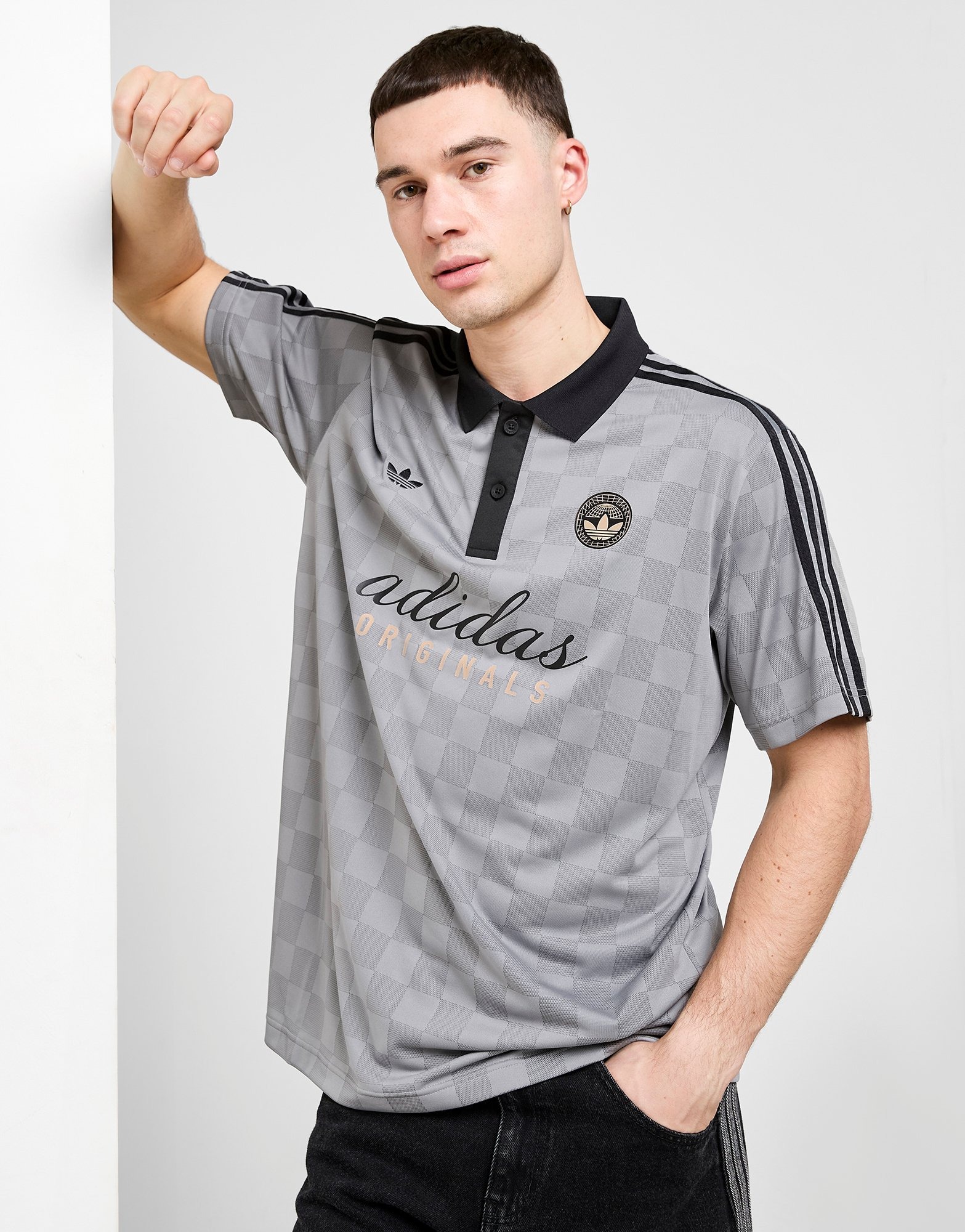 Grey adidas Originals Football Script T-Shirt - JD Sports Global
