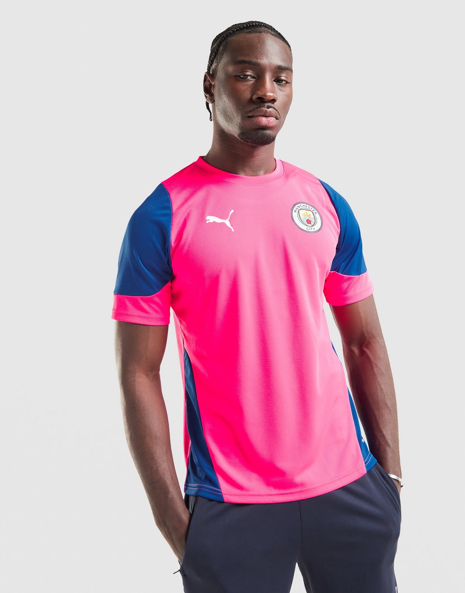 Pink PUMA Manchester City FC Training Shirt - JD Sports Ireland