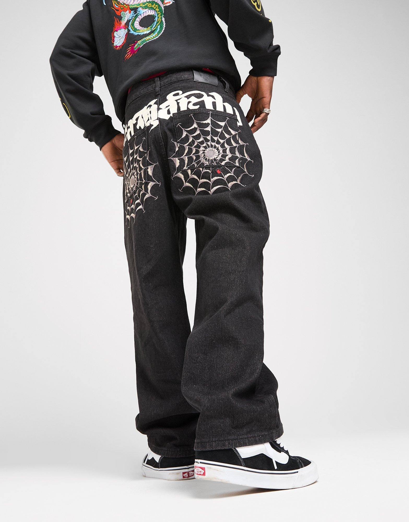 Black Ed Hardy Black Widow Jeans - JD Sports Global